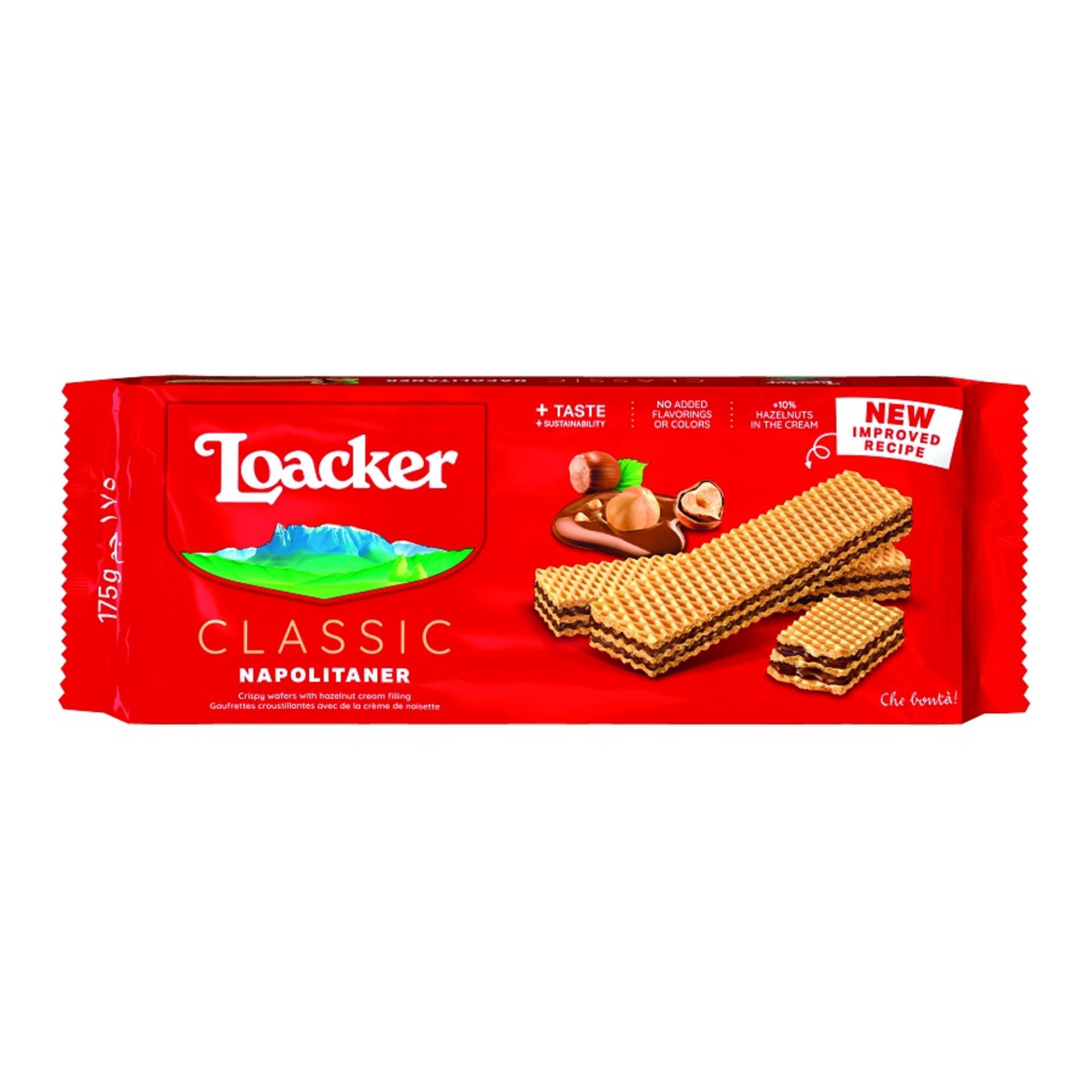 Bolachas Wafers com Recheio de Avelã Loacker | Continente Online