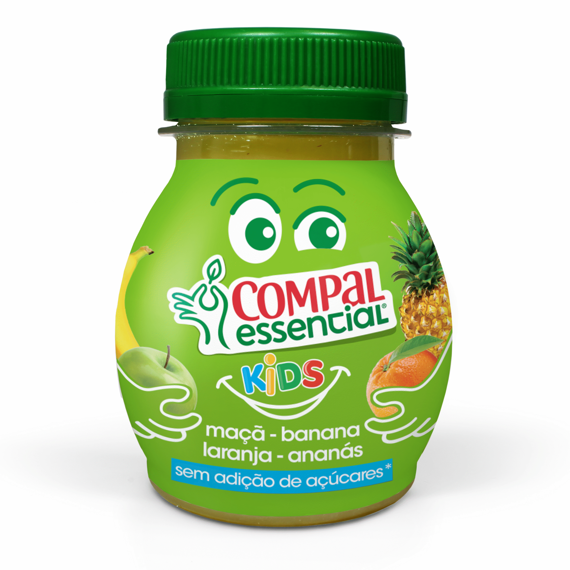 Dose Fruta Maçã, Banana, Laranja e Ananás Kids +3A Compal Essencial ...