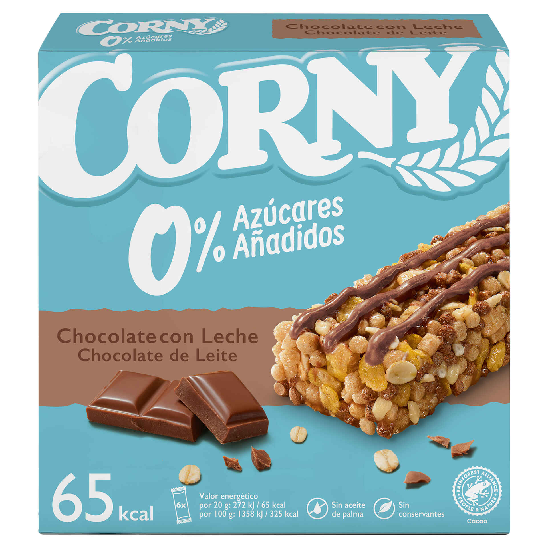 Barras de Cereais Chocolate de Leite Corny - emb. 120 gr (6 un ...