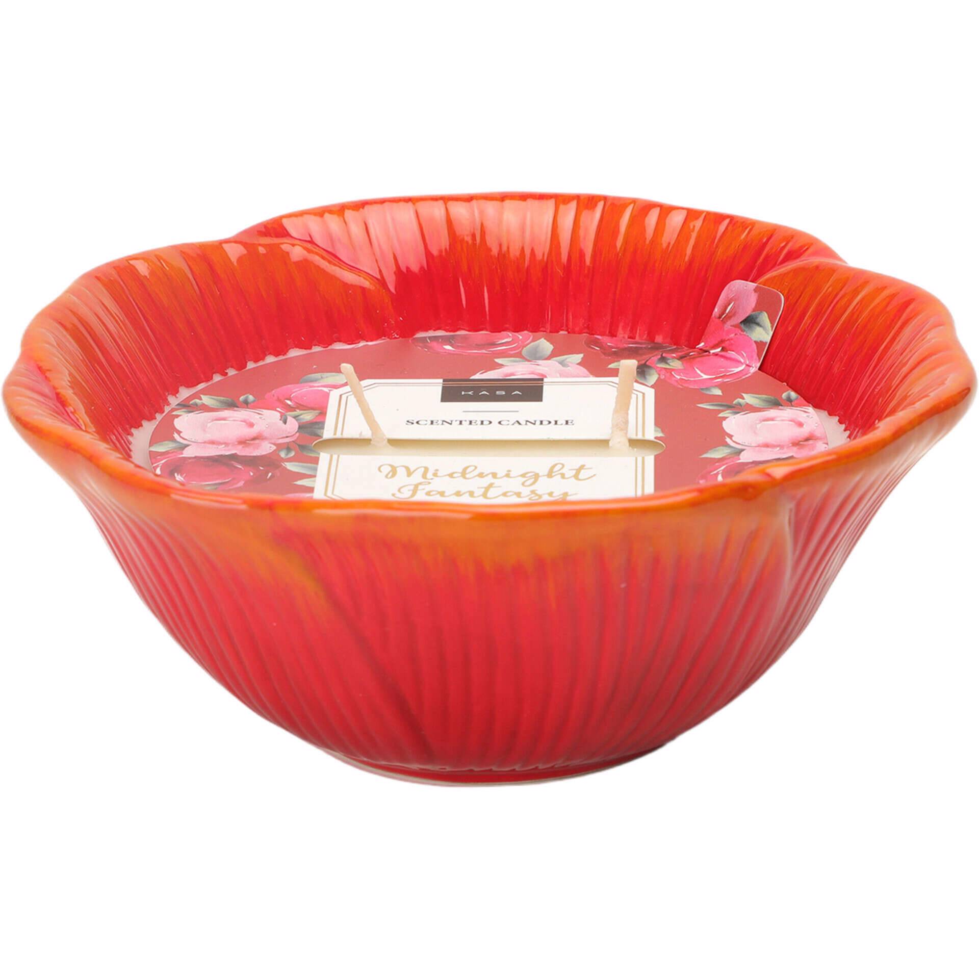 Vela em Taça 150g Flor Vermelha Kasa | Continente Online