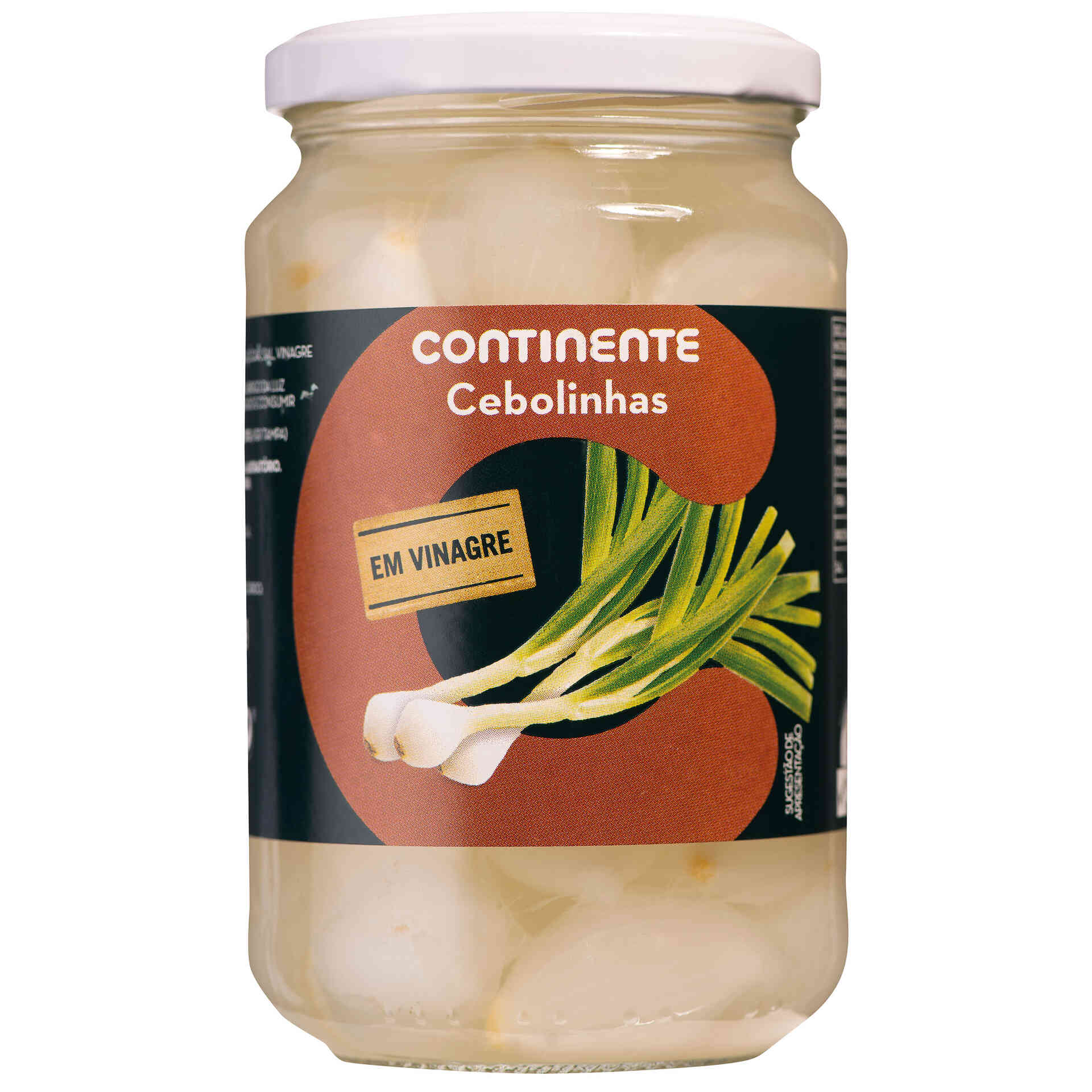 Cebolinhas em Vinagre Continente - emb. 340 gr (peso escorrido 180 gr ...