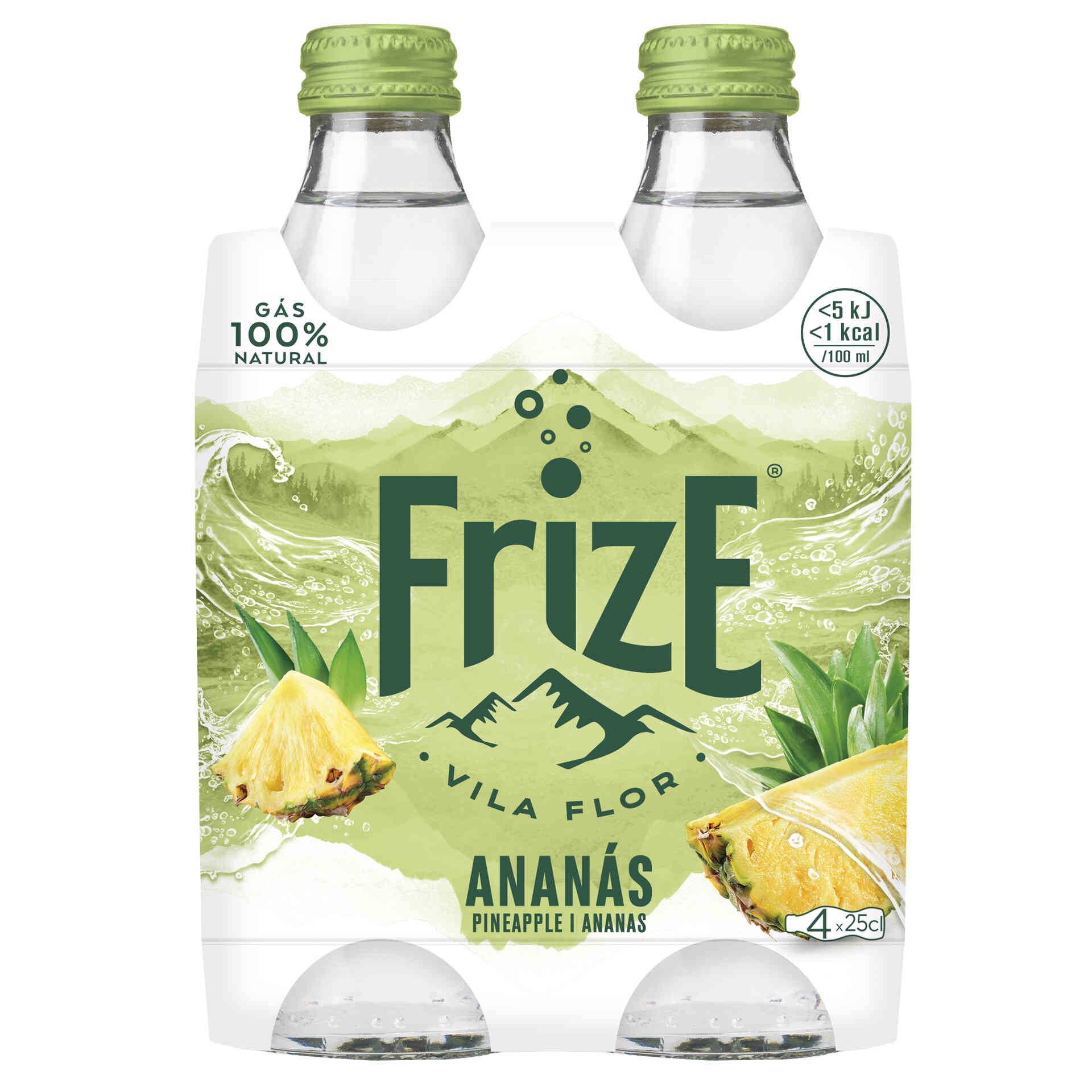 Água com Gás Ananás - emb. 4 x 25 cl - Frize | Continente Online