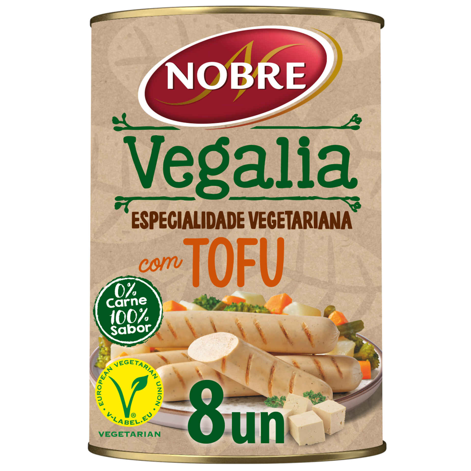 Especialidade de Tofu Lata 8 un sem Glúten Nobre Vegalia | Continente ...