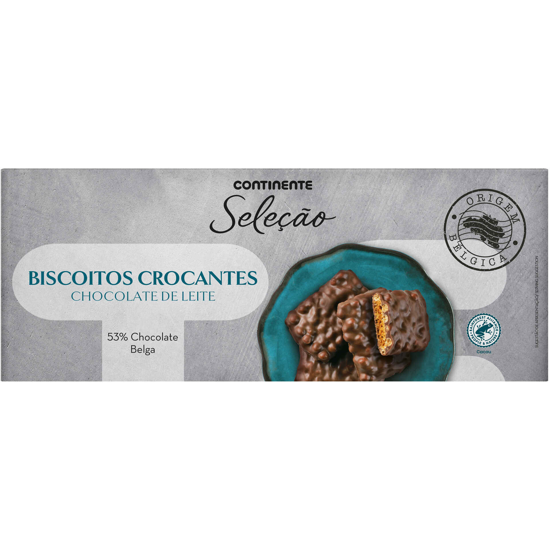 Biscoitos Crocantes Chocolate de Leite Continente Seleção - emb. 100 gr ...