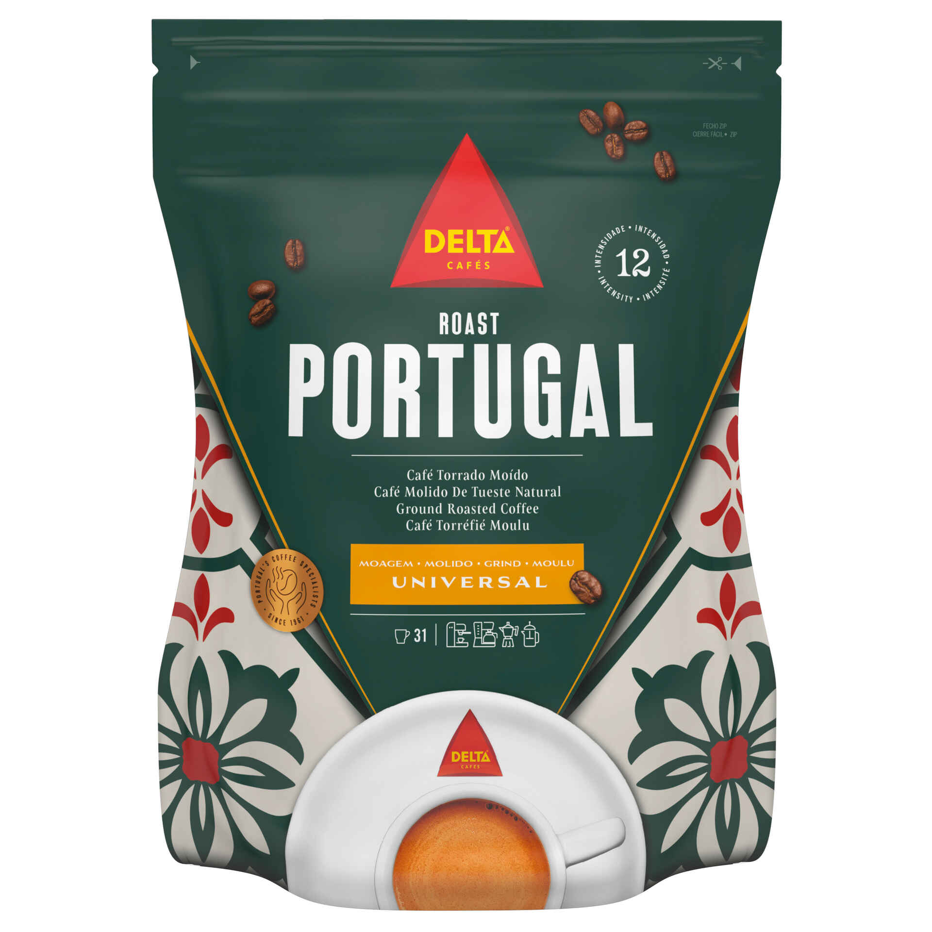Café Moído Torrado Moagem Universal Lote Portugal Int 12 Delta ...
