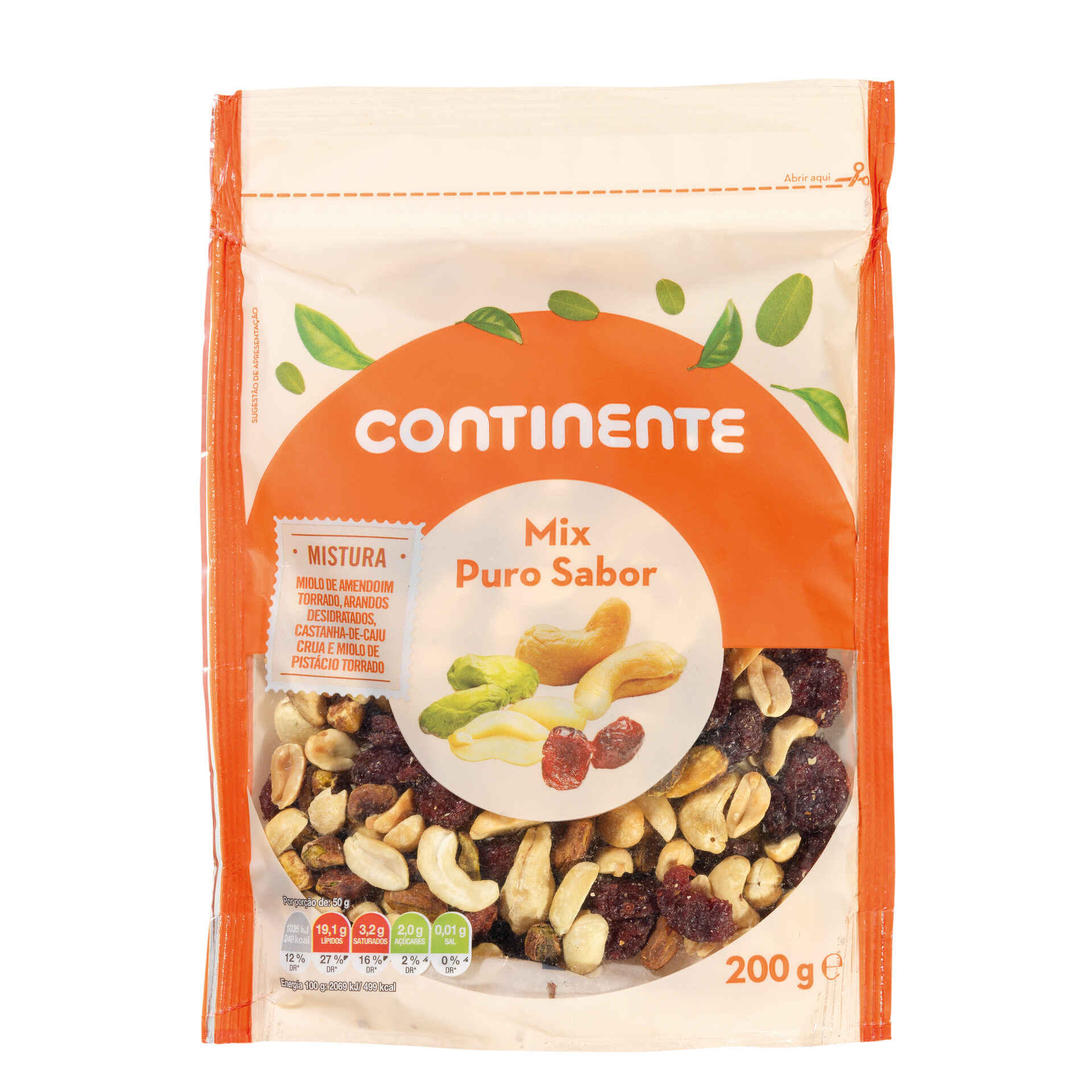 Mix Frutos Secos Puro Sabor Continente - emb. 200 gr | Continente Online