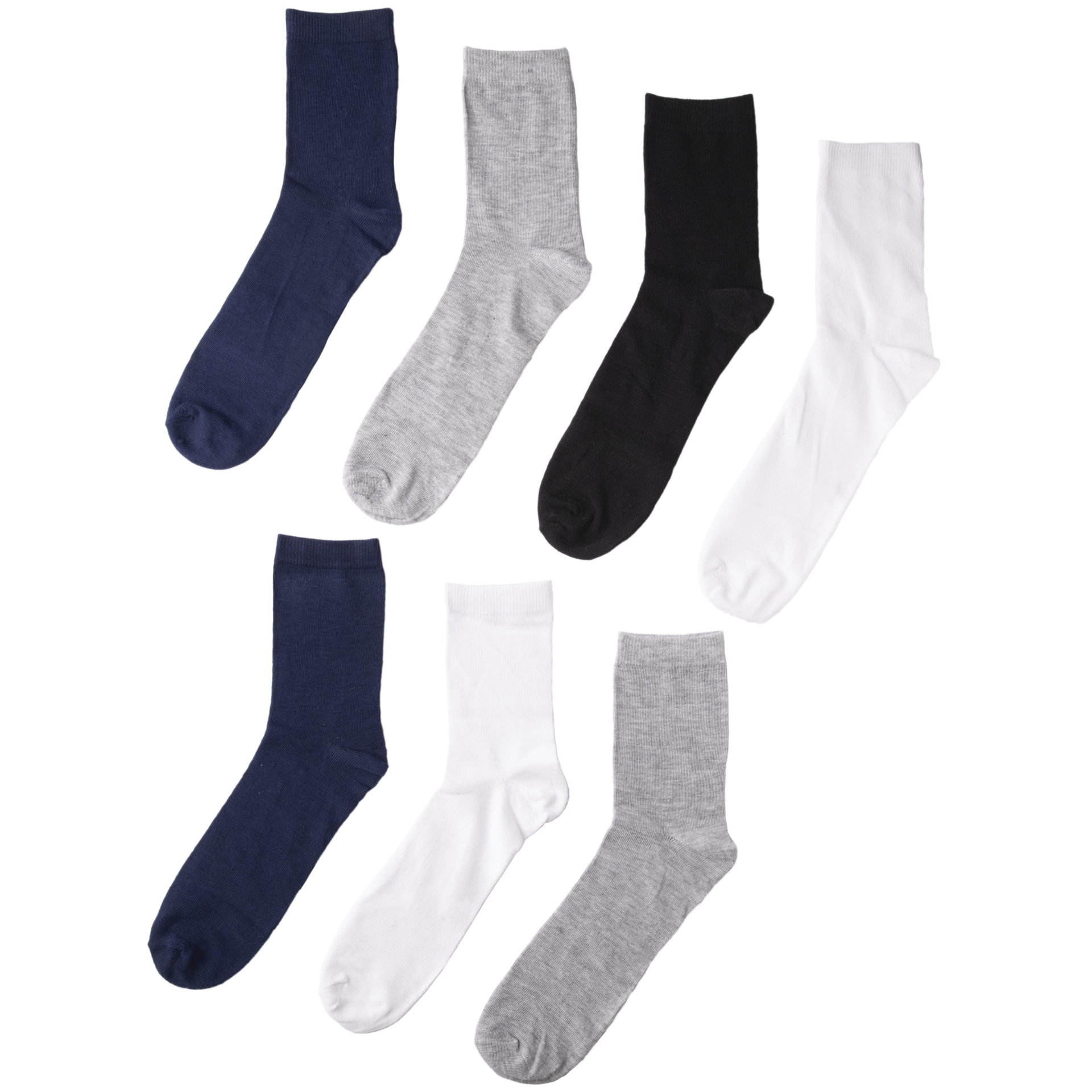 Conjunto 7 Pares de Meias com Cano Homem MO - 1 un | Continente Online