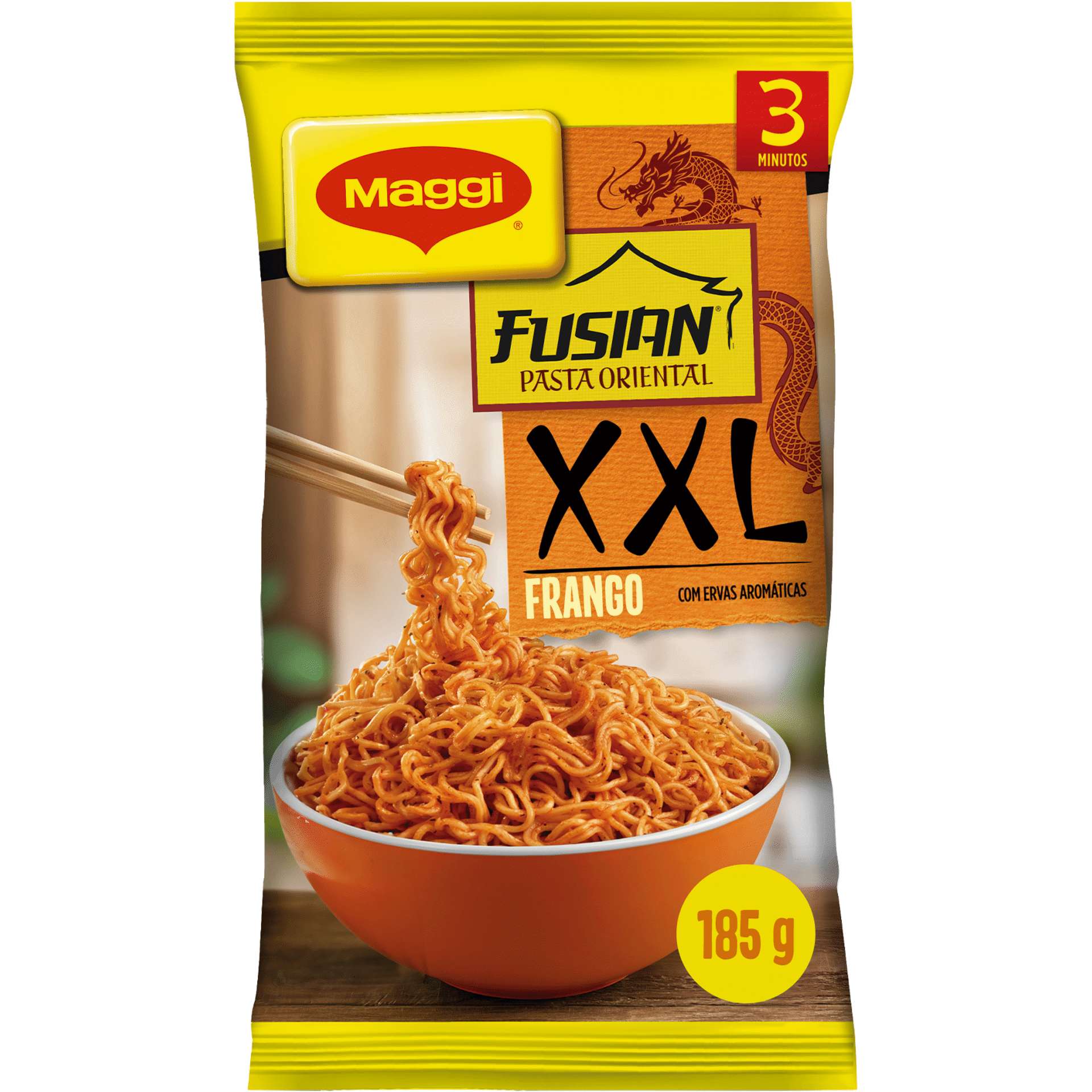 Noodles Pasta Oriental Fusion XXL Frango Maggi - emb. 185 gr ...