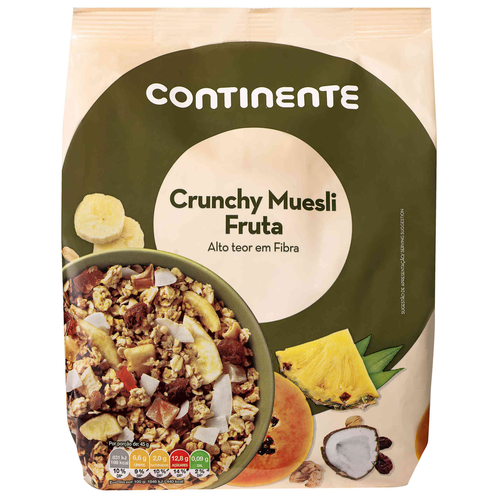 Muesli Crunchy Frutos Continente - emb. 500 gr | Continente Online
