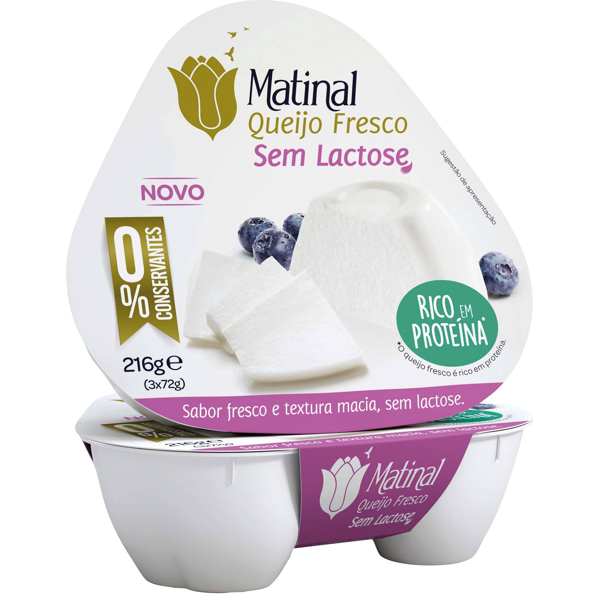 Queijo Fresco sem Lactose Longa Duração emb. 3 x 72 gr - Matinal ...