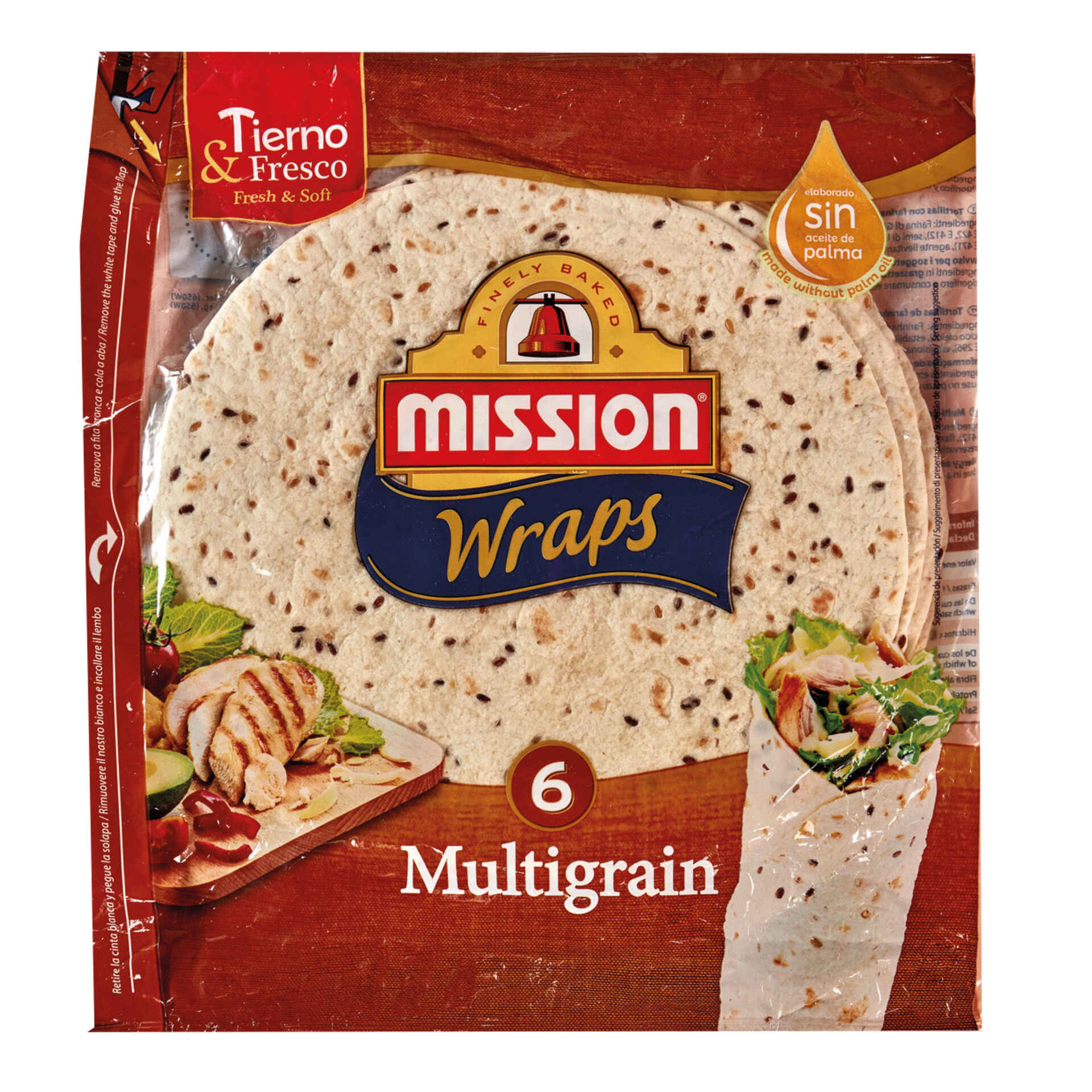 Wrap Multicereais emb. 370 gr (6 un) - Mission | Continente