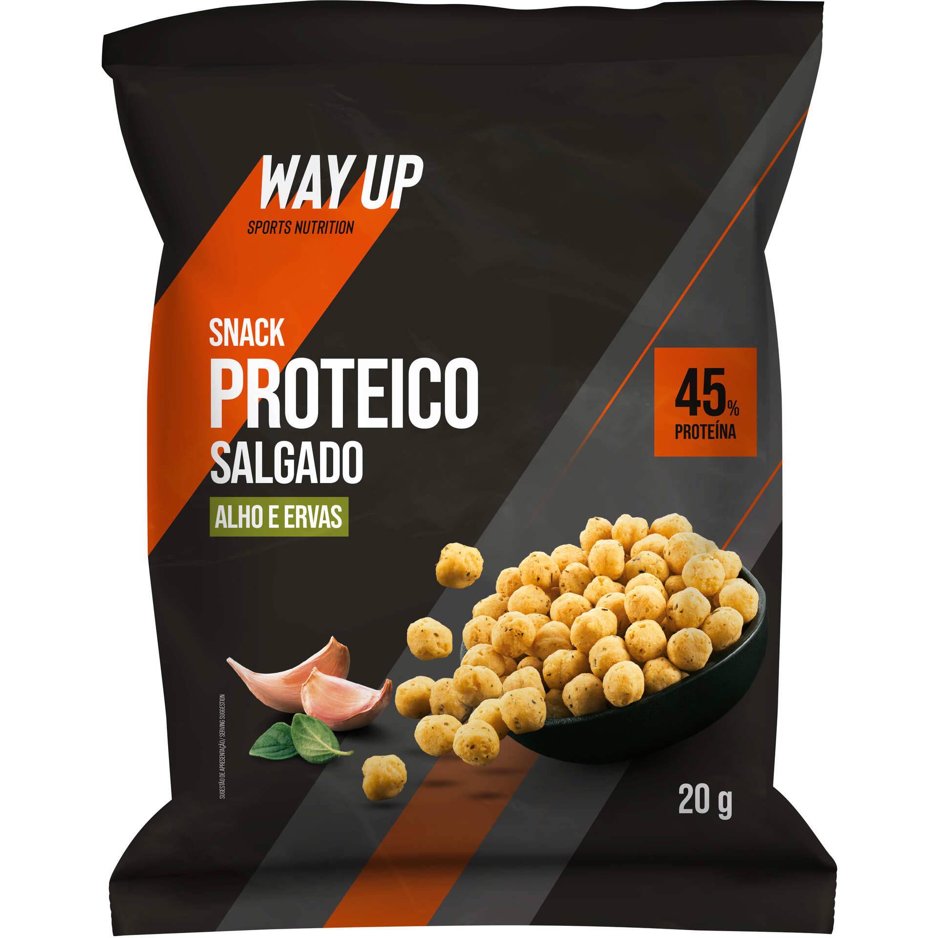 Snack Salgado Proteína Alho e Ervas Way Up - emb. 20 gr | Continente Online