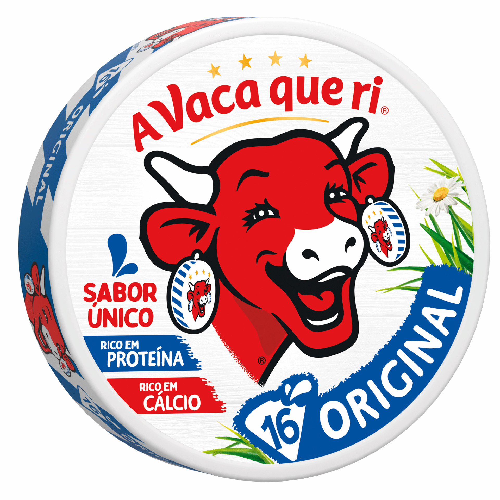Queijo Fundido Porções - 16 un (250 gr) - A Vaca que ri | Continente Online