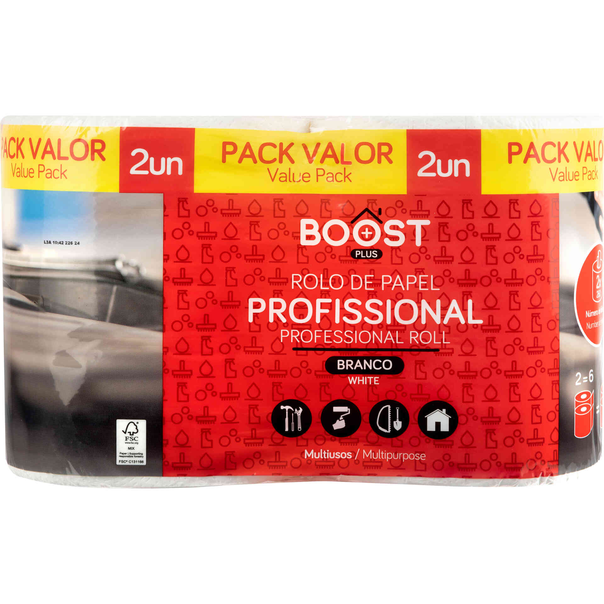 Rolo Multiusos Branco 2 un - Boost | Continente