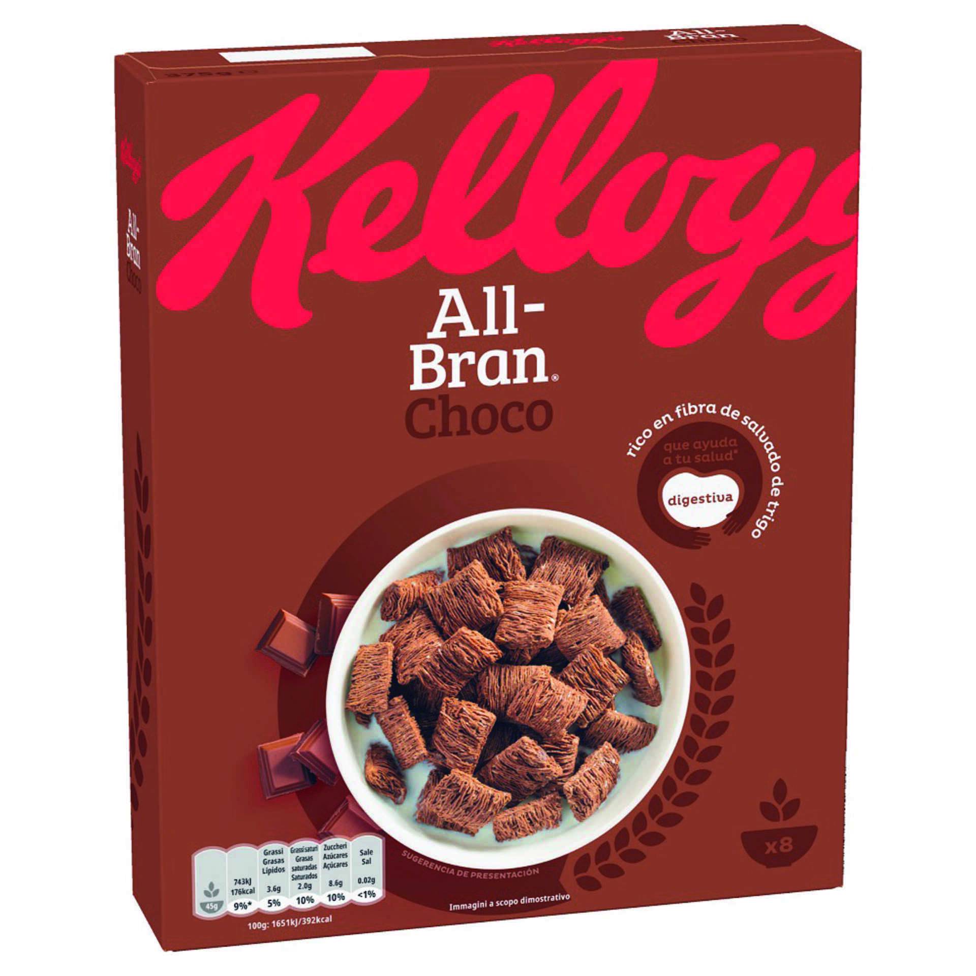 Cereais All Bran Chocolate Kellogg's | Continente Online