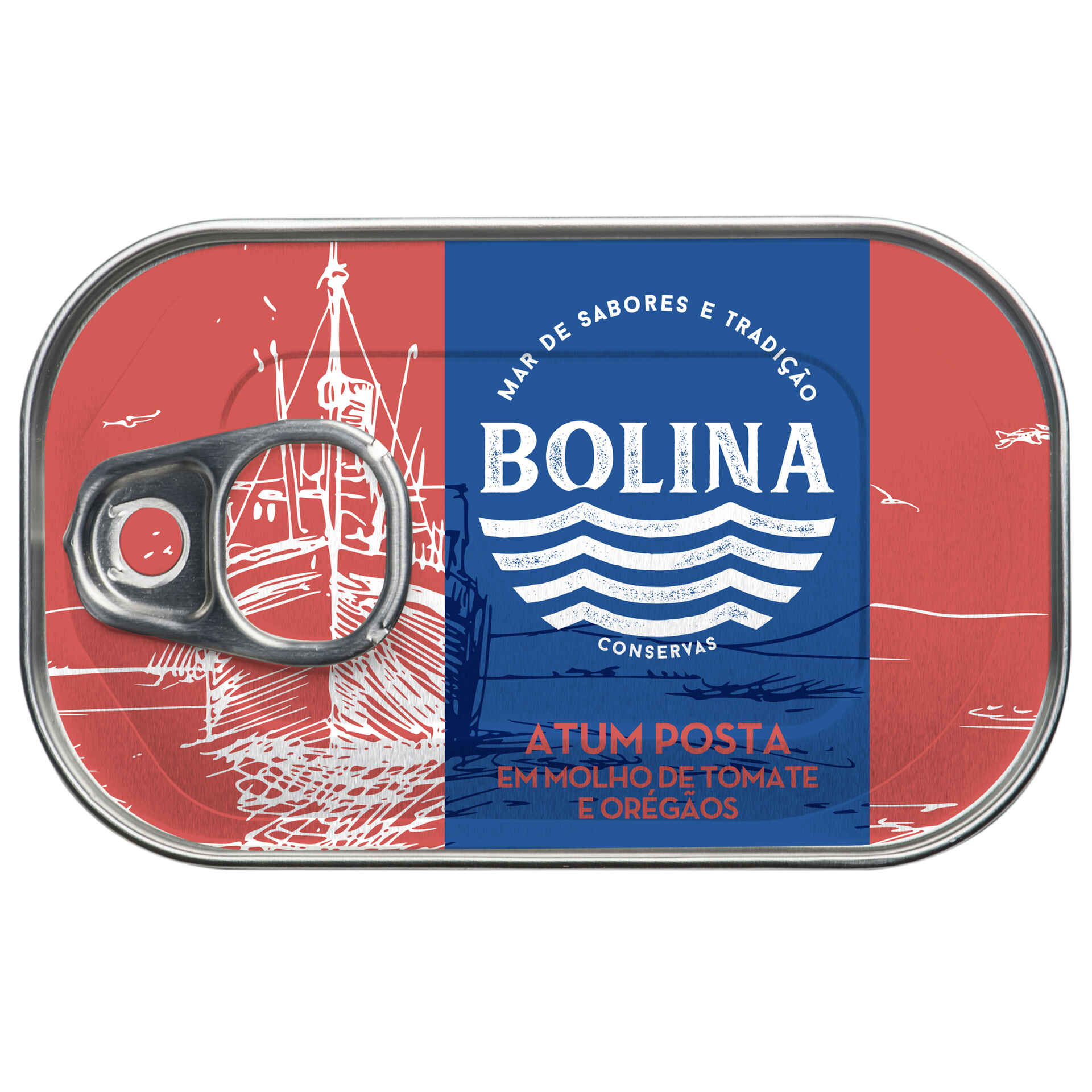 Atum Posta em Molho de Tomate e Oregãos Bolina - emb. 120 gr (peso ...