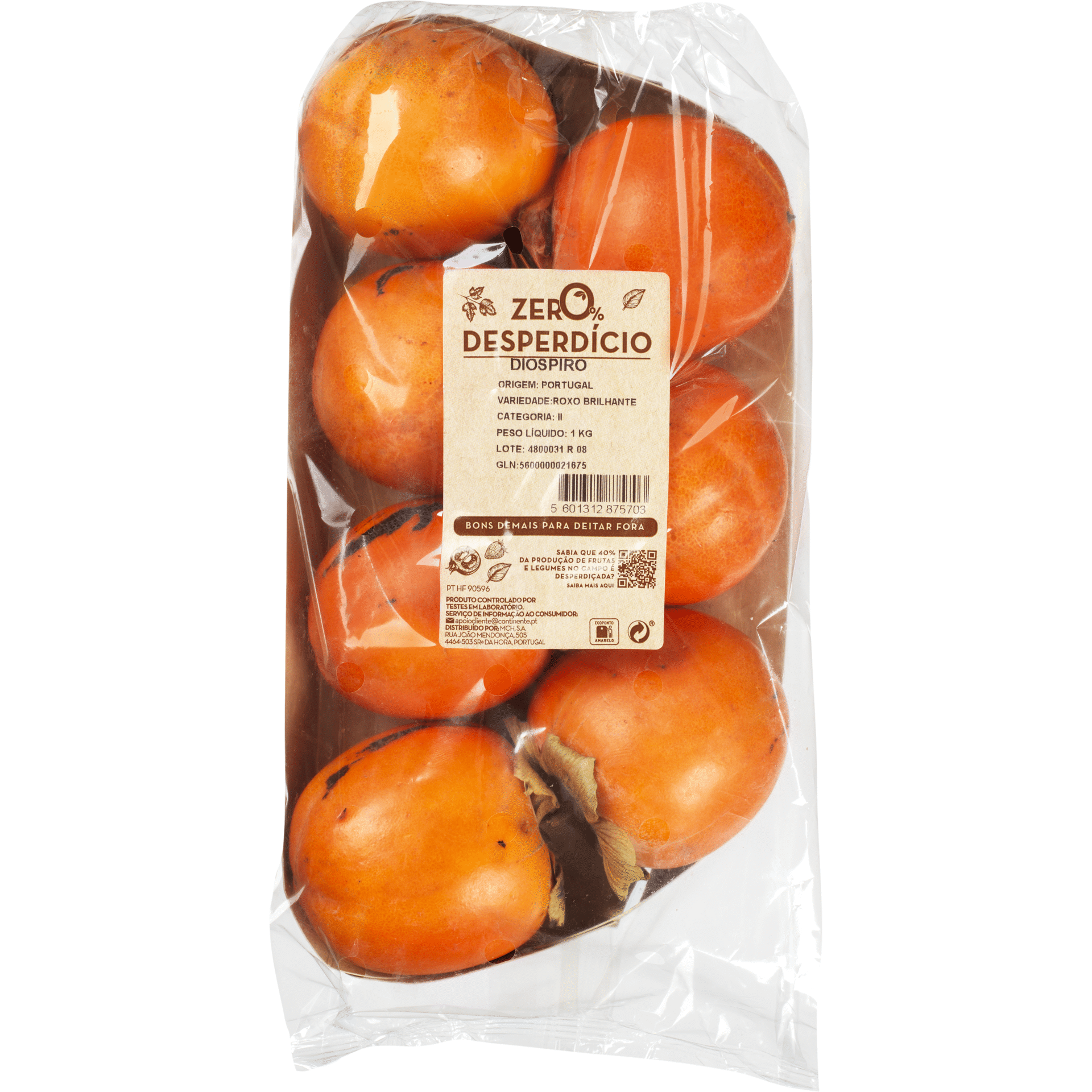 Dióspiro Zero Desperdício Continente - emb. 1 kg | Continente Online