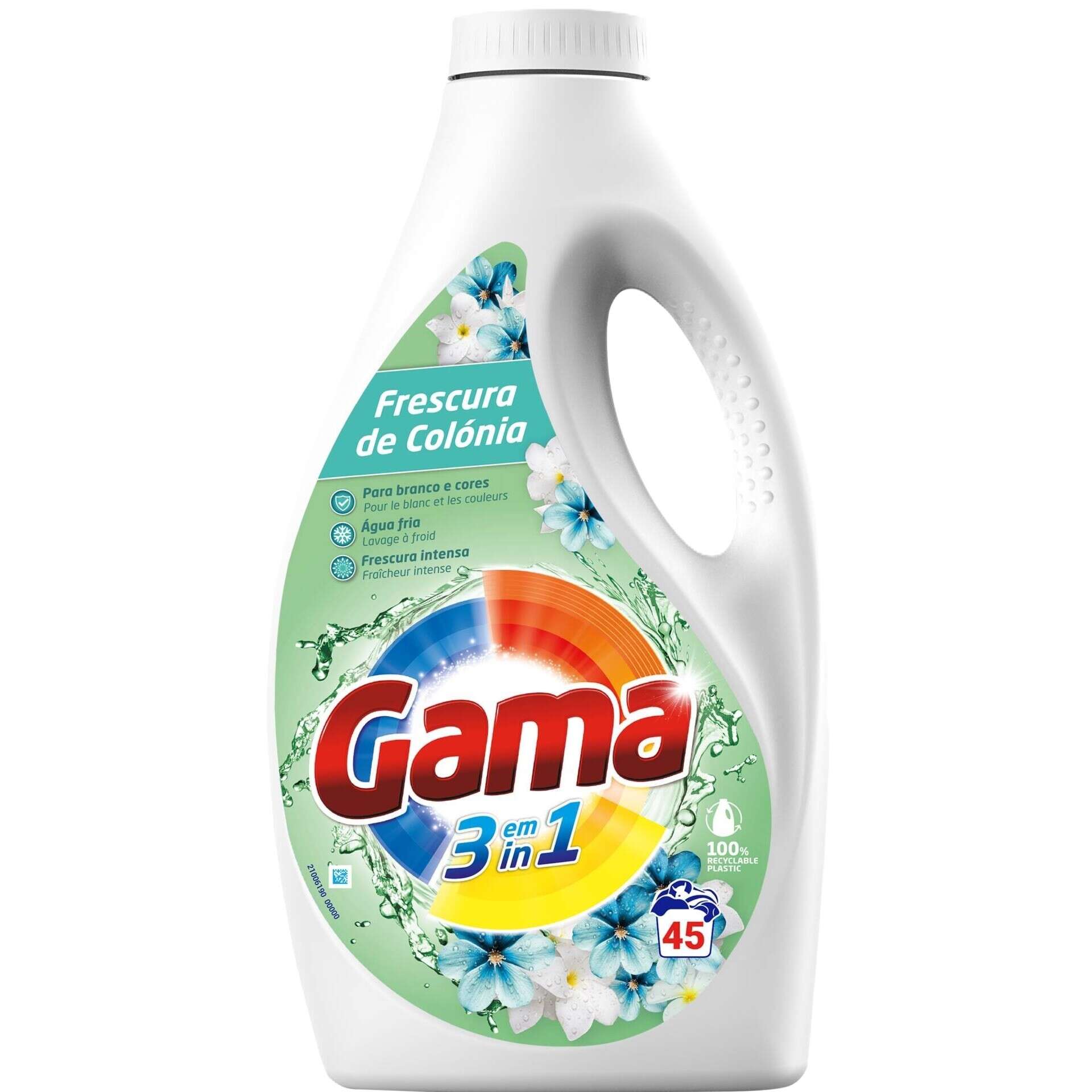 Detergente Máquina Roupa Líquido Frescura Colónia Gama - 45 doses ...