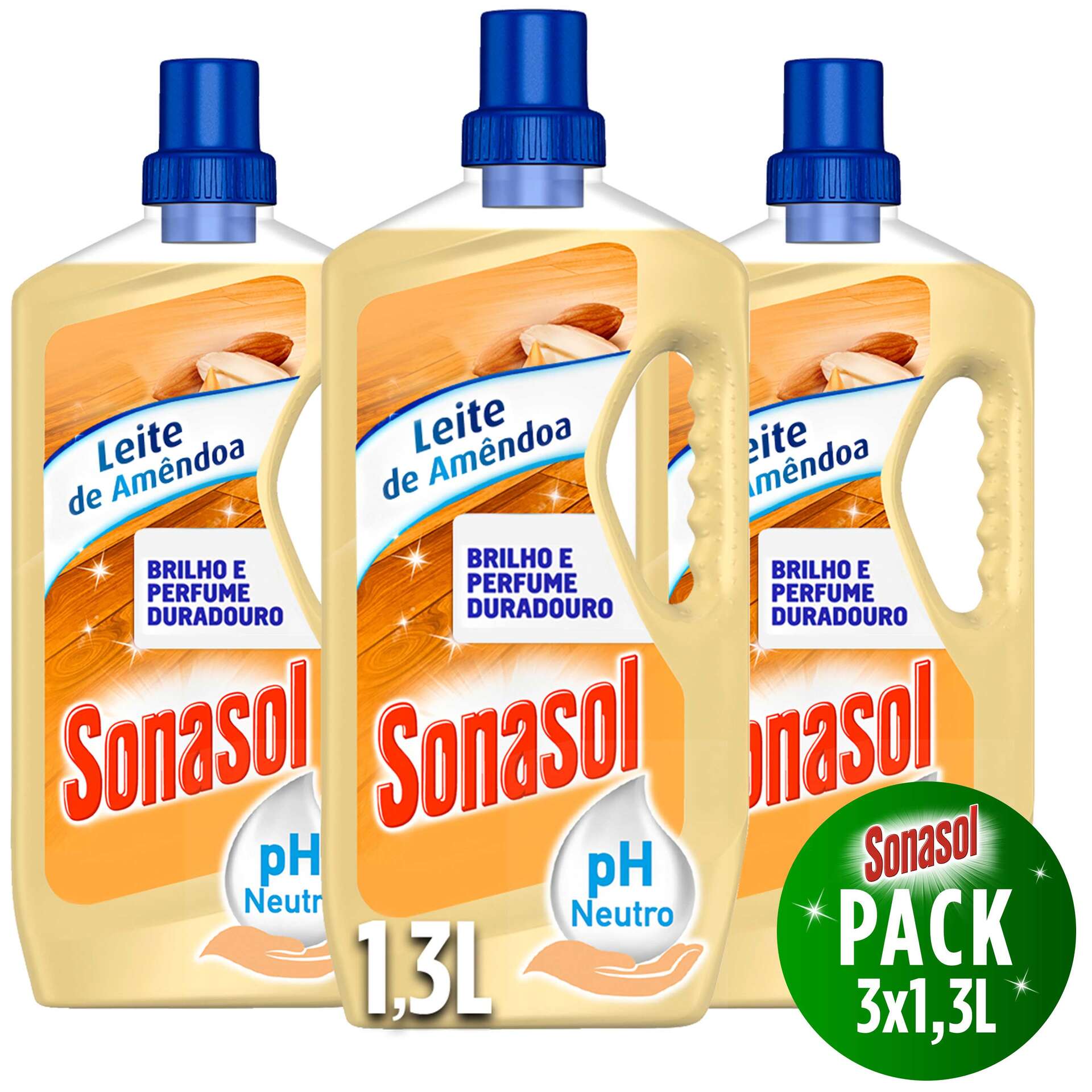 Lava Tudo Magic Leite de Amêndoa Sonasol - emb. 3 x 1,3 lt | Continente ...