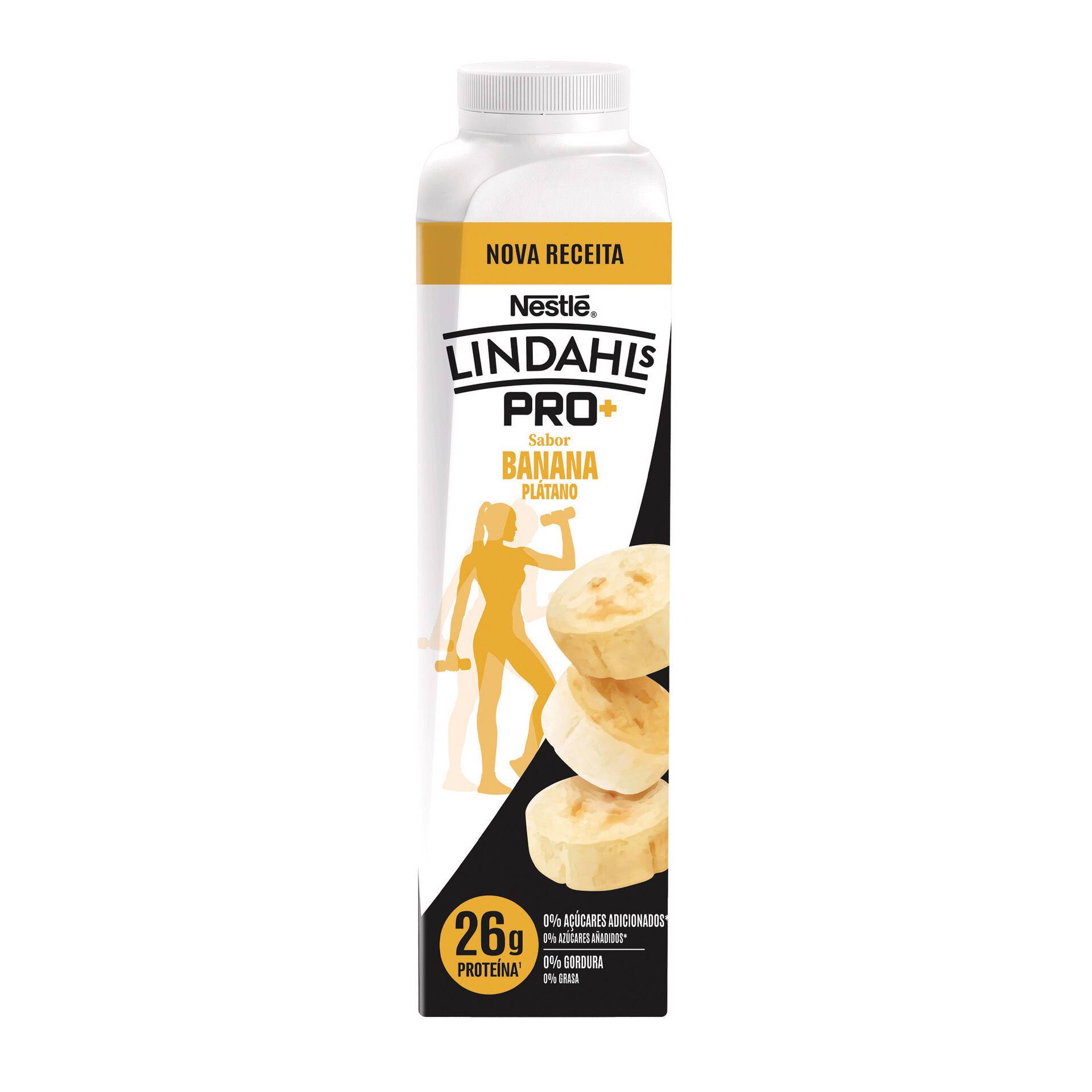 Iogurte Líquido Proteína Banana Lindahls - emb. 330 ml | Continente Online