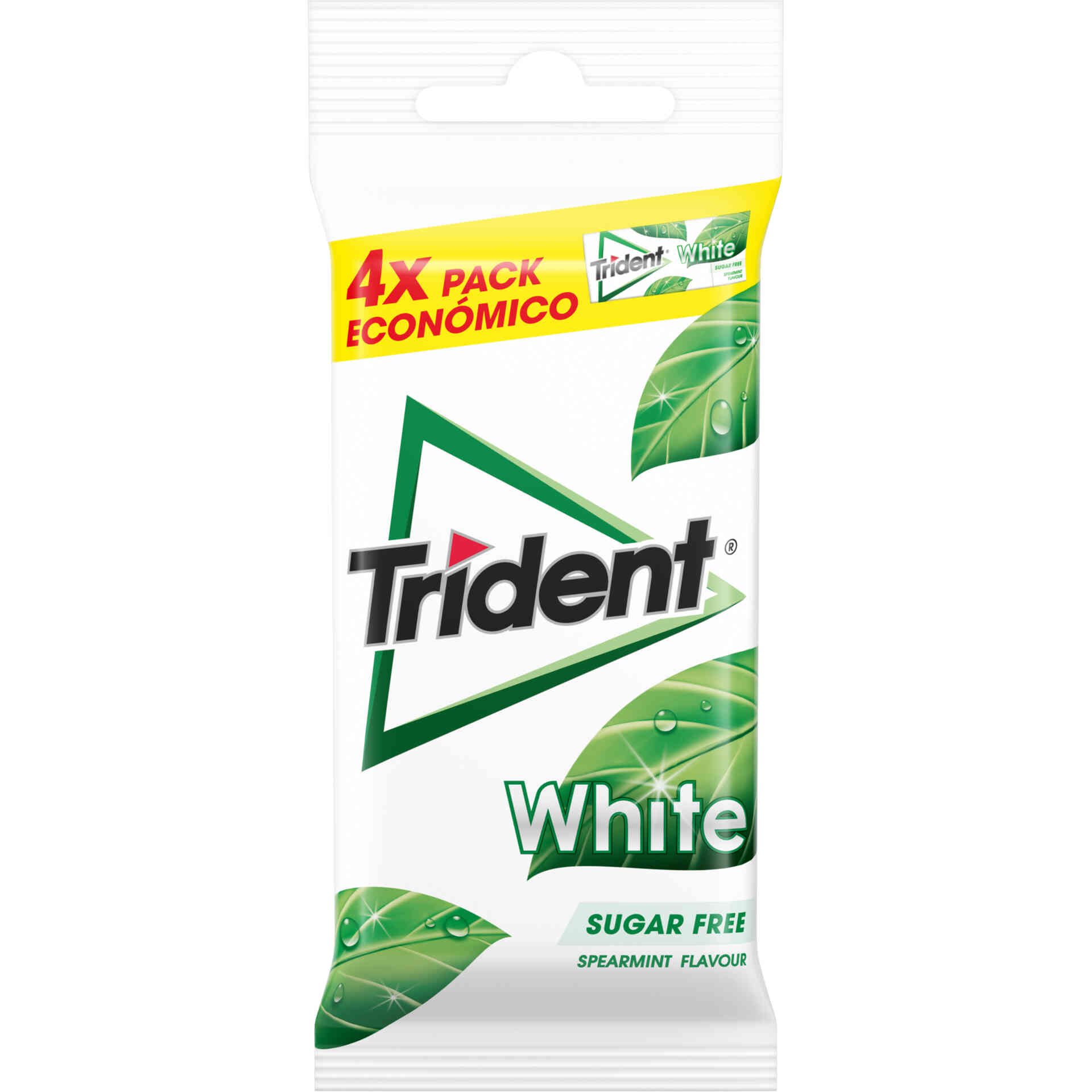 Pastilhas Elásticas White Spearmint Trident - emb. 58 gr | Continente ...