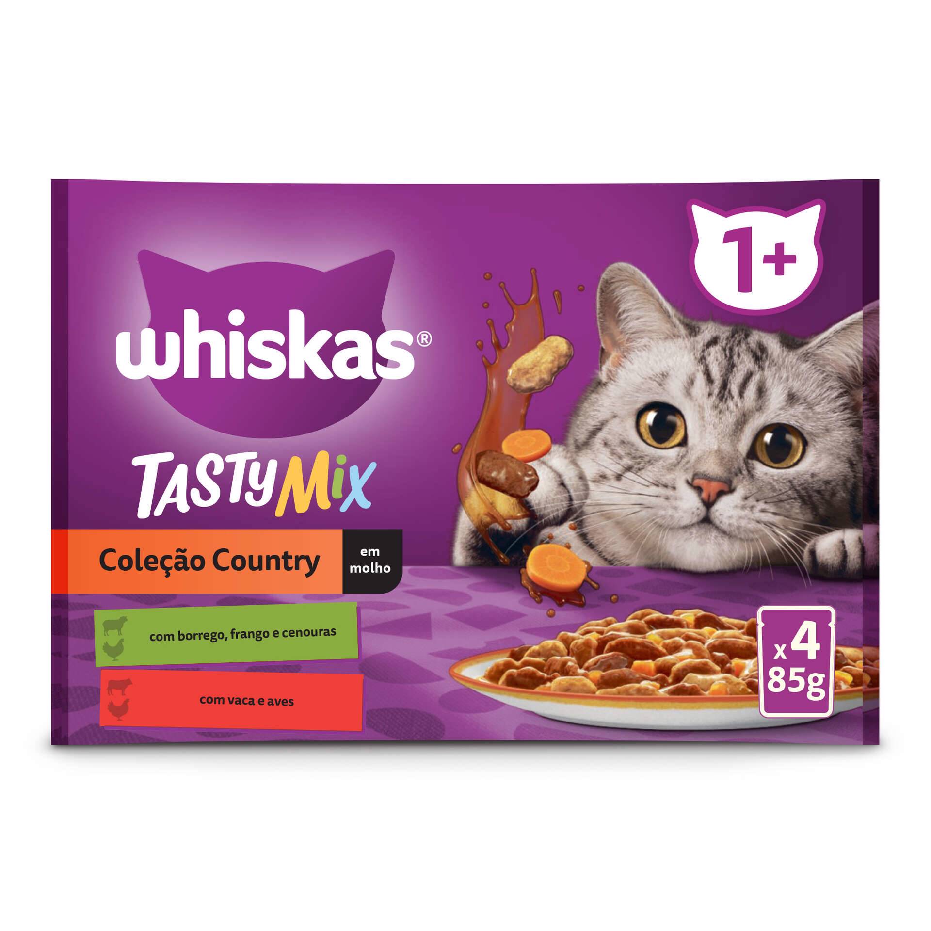 Comida Húmida para Gato Adulto Whiskas Tasty Country | Continente Online