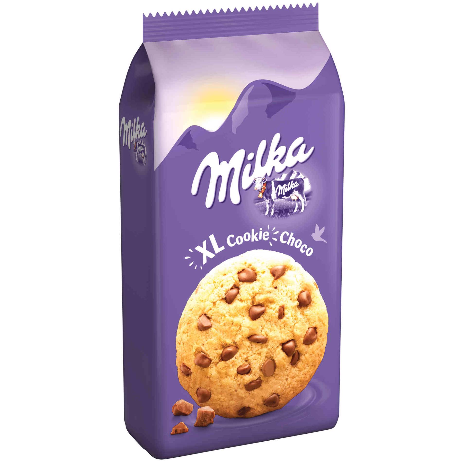 Bolachas Cookies XL Pepitas de Chocolate Milka - emb. 184 gr ...