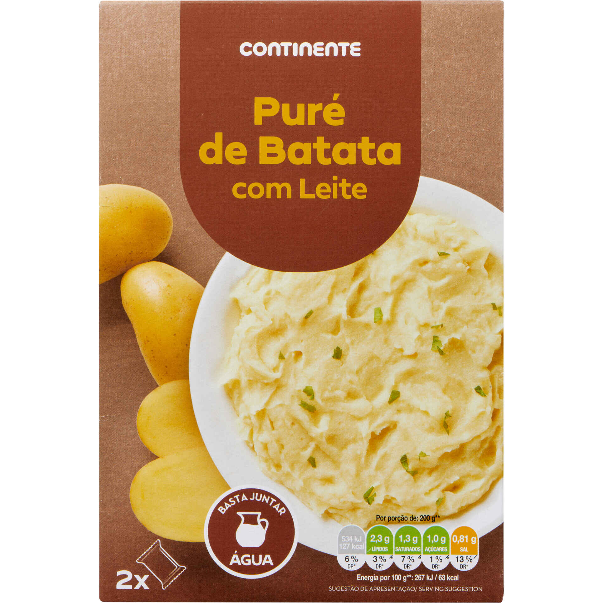 Puré de Batata Continente - emb. 200 gr | Continente Online
