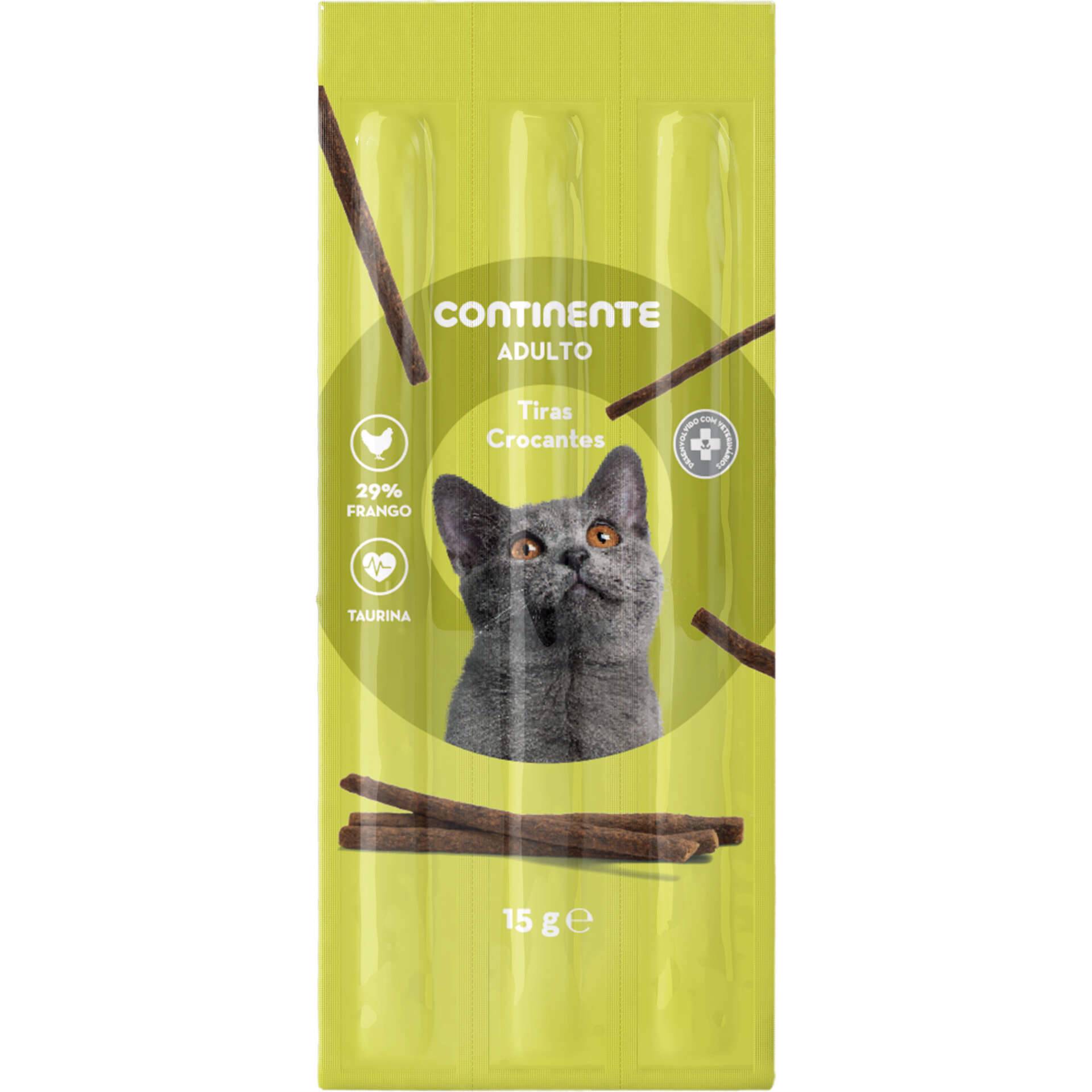 Snack para Gato Tiras Crocantes Continente | Continente Online