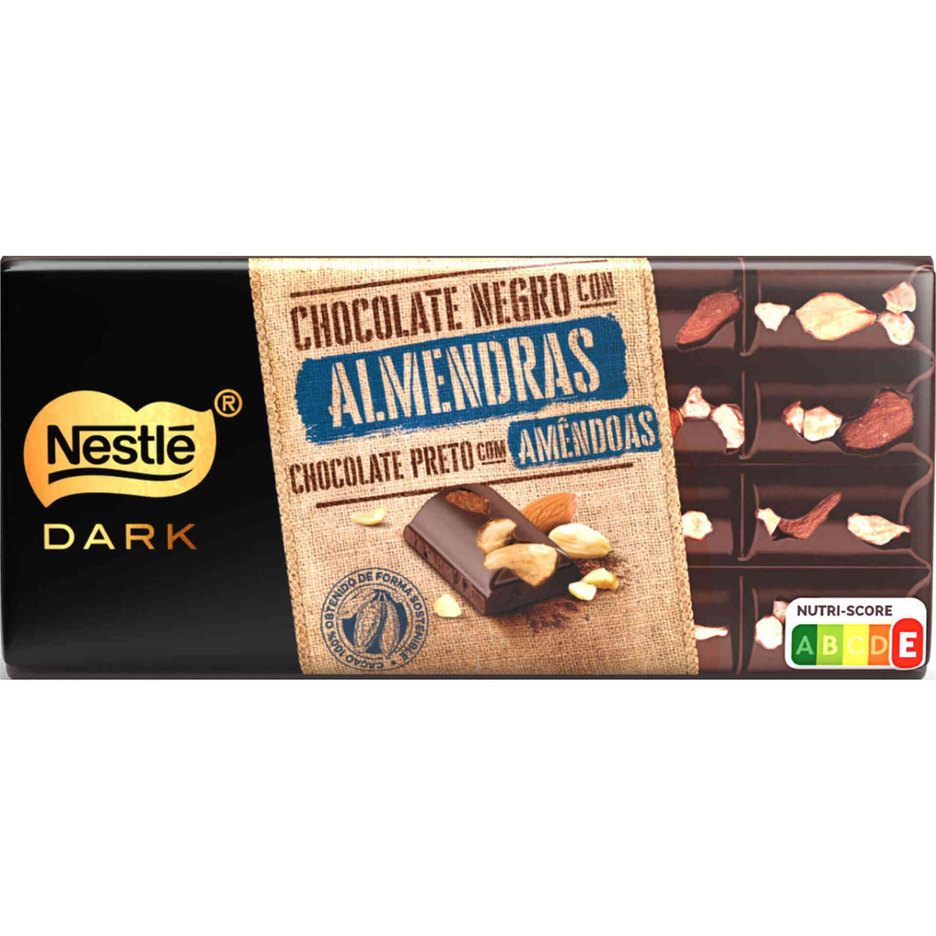 Tablete de Chocolate Negro com Amêndoa Nestlé | Continente Online