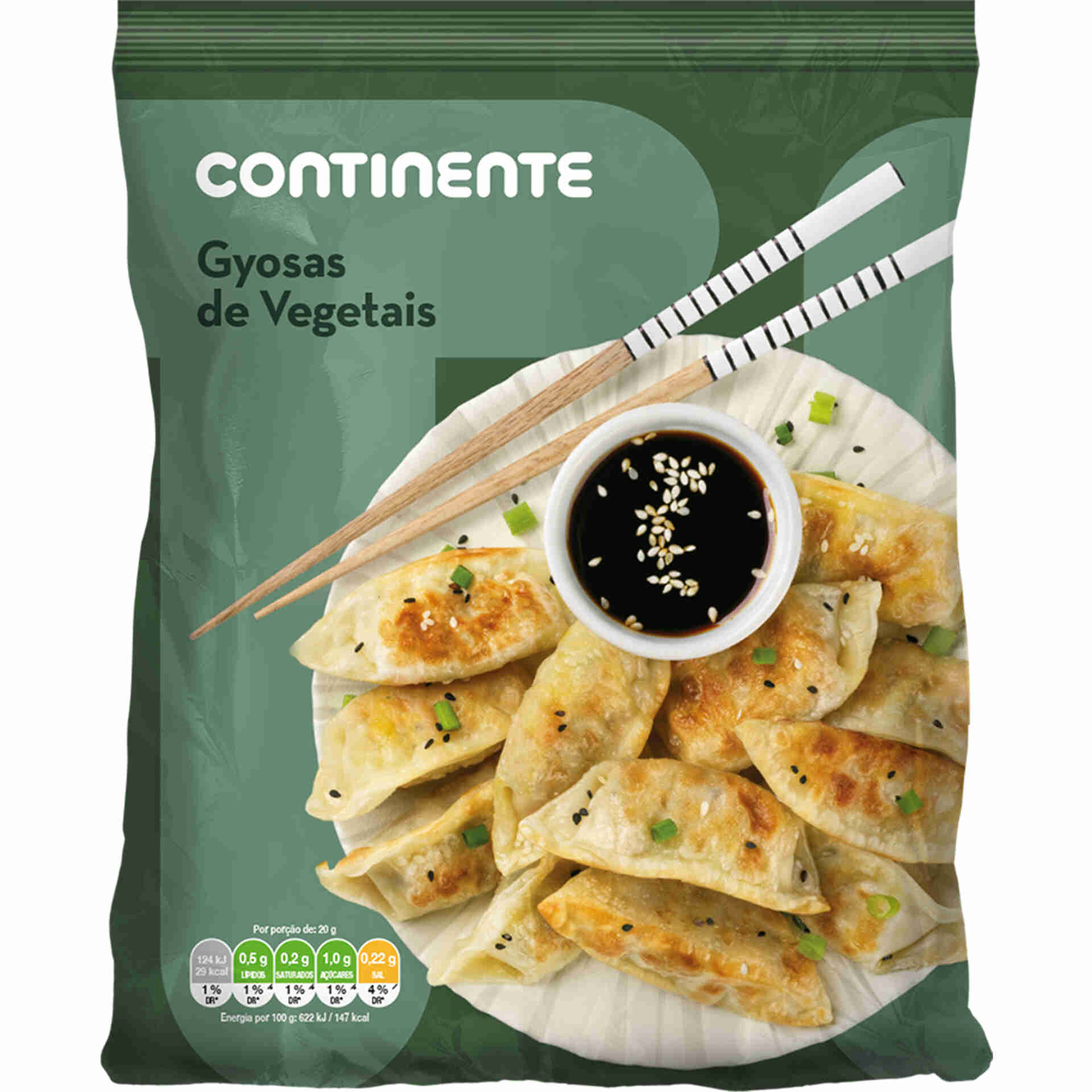 Gyosas de Vegetais Continente - emb. 400 gr (20 un) | Continente Online