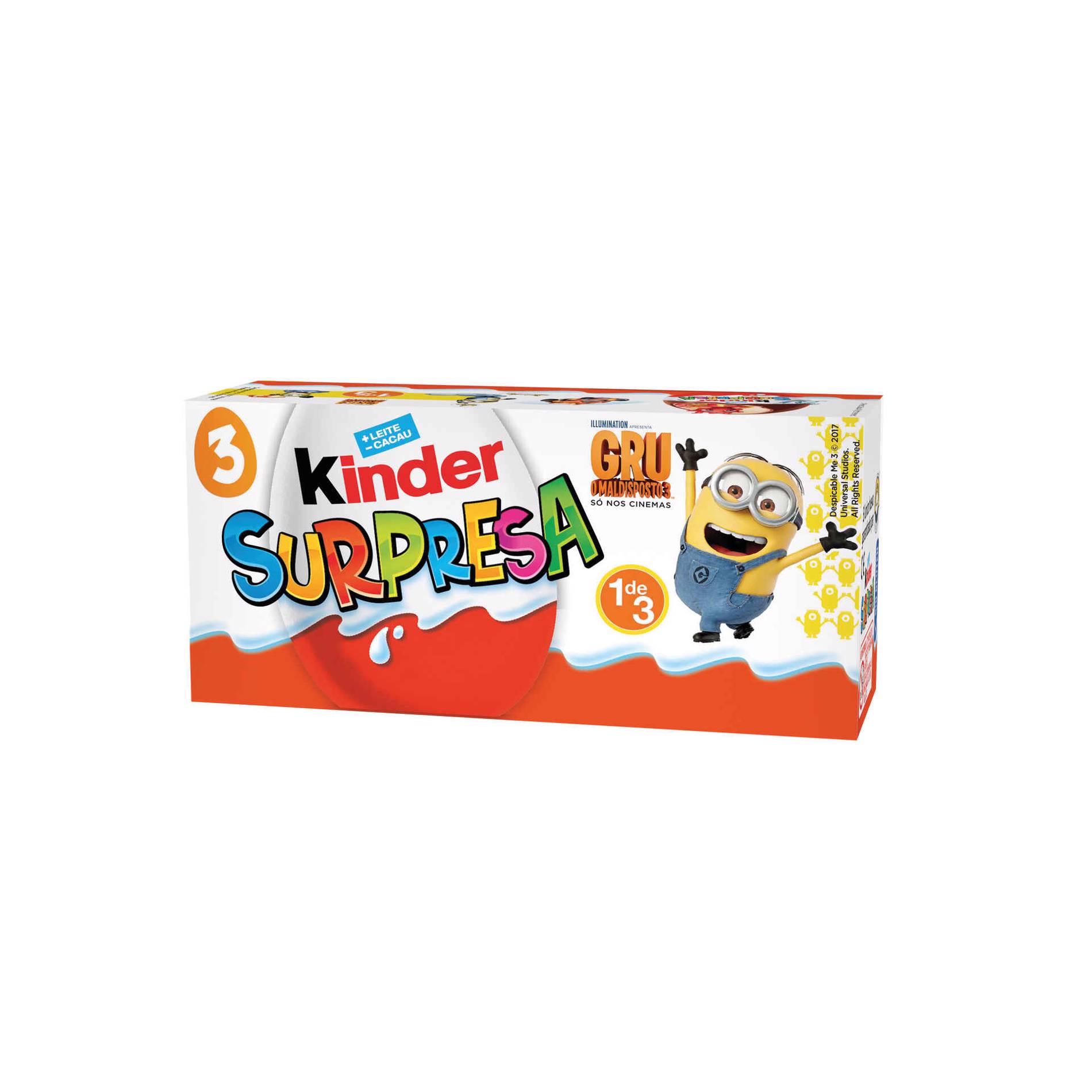 Ovo de Chocolate de Leite Kinder Surpresa | Continente Online