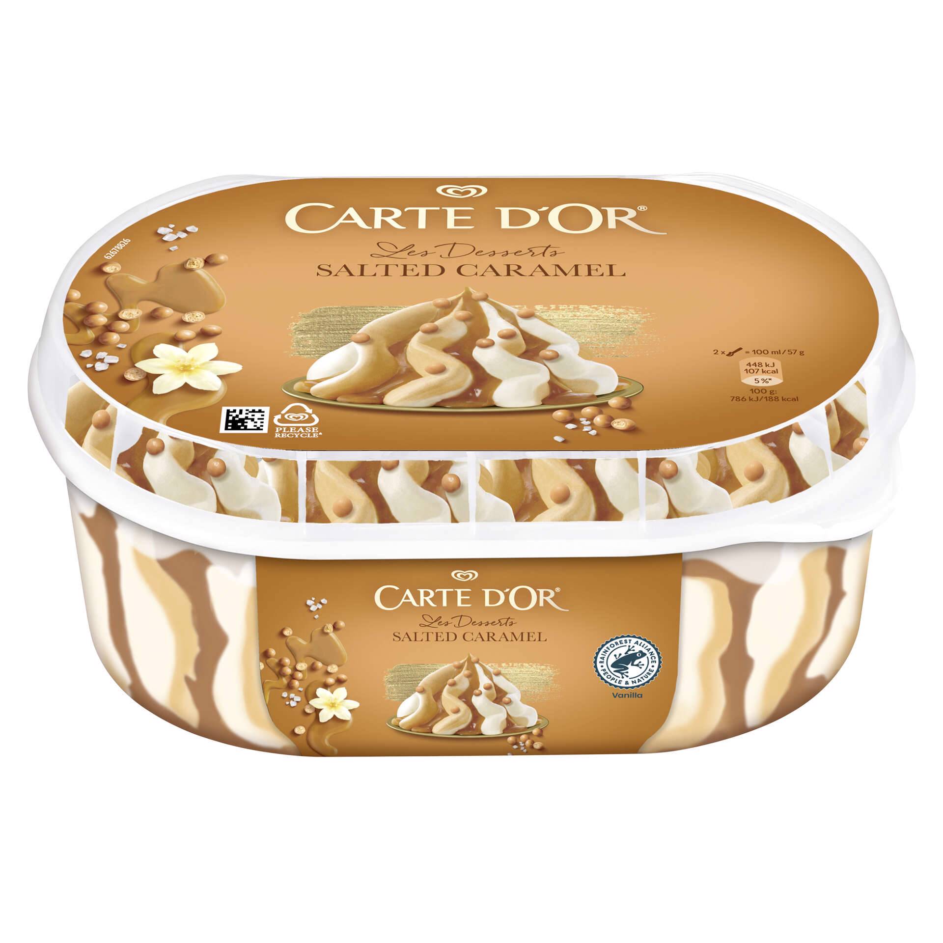 Gelado Caramelo Salgado Les Desserts Carte D'Or - emb. 825 ml ...