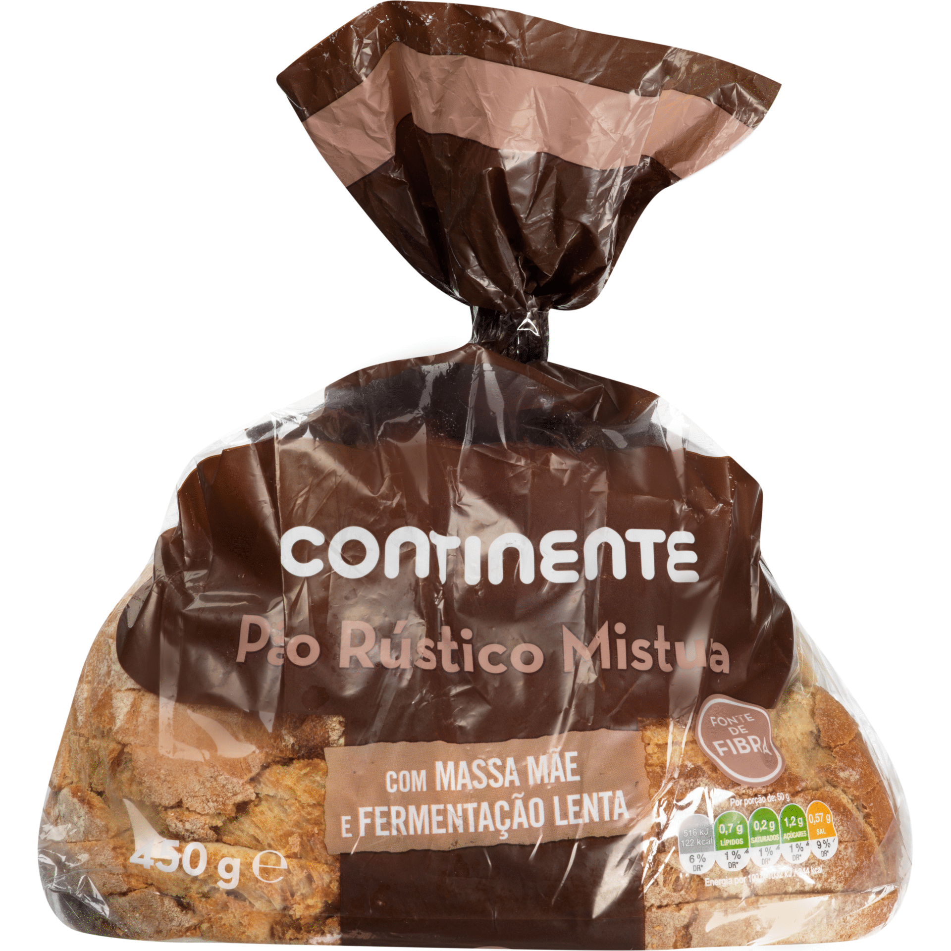 Pão Rústico Mistura Massa Mãe Fatiado Continente | Continente Online