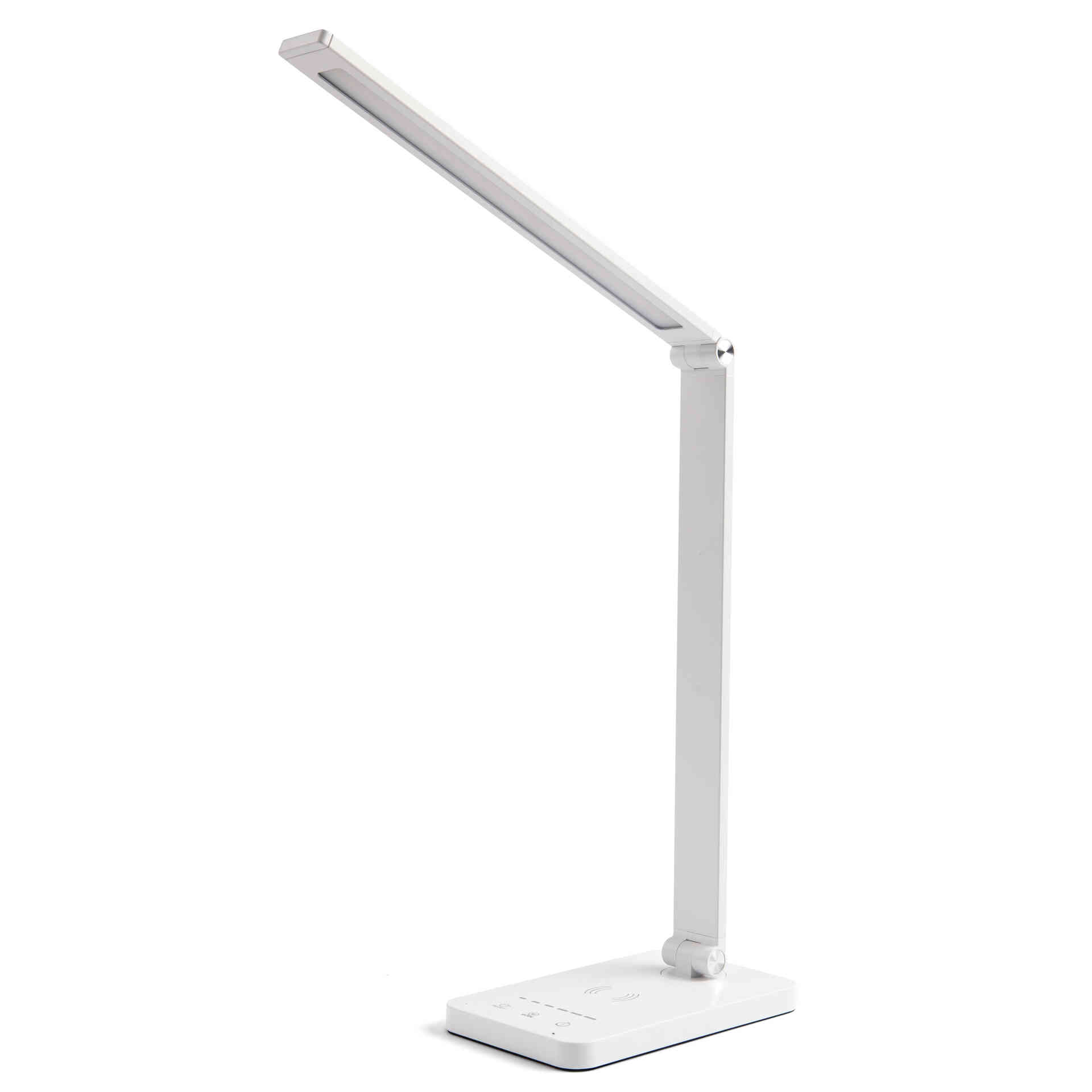 Candeeiro Dobrável com Carregamento Wireless Branco Kasa - emb. 1 un ...