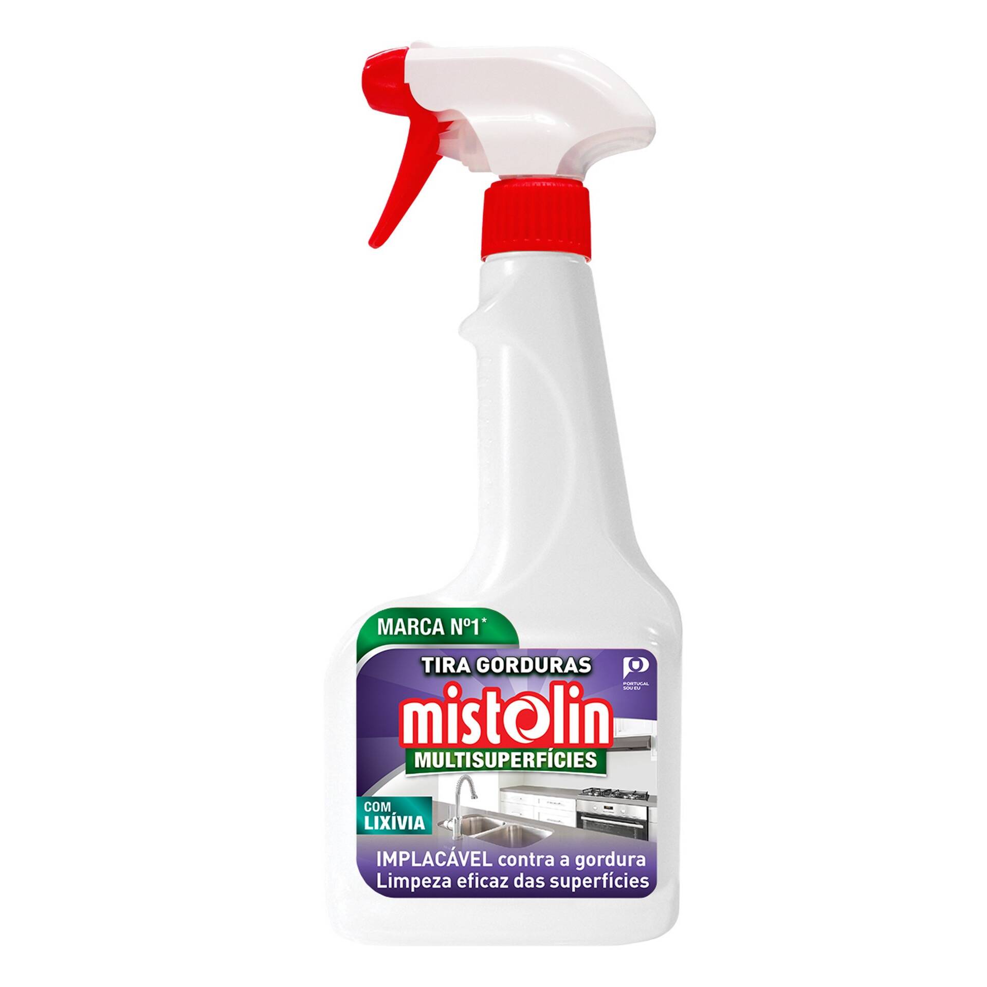 Spray Cozinha Tira Gorduras com Lixívia Mistolin - emb. 545 ml ...