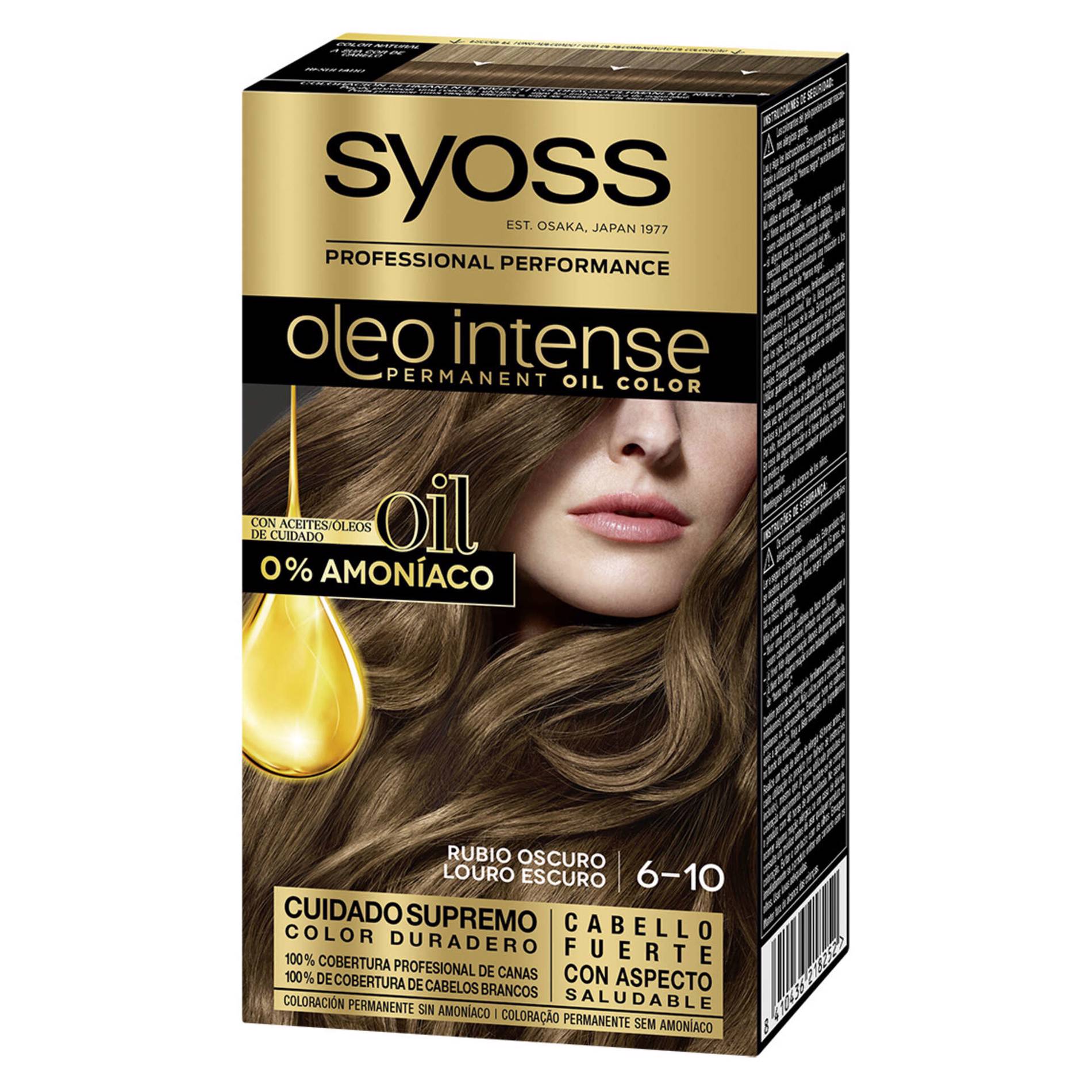Coloração Permanente Oleo Intense Louro Escuro 6.10 Syoss | Continente ...