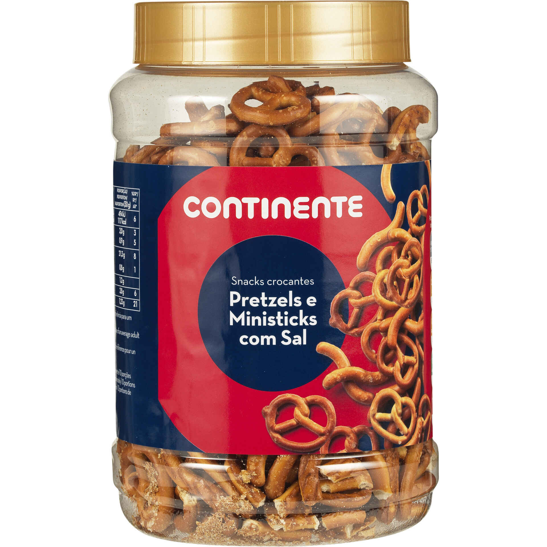 Frasco Pretzels Sticks Continente | Continente Online