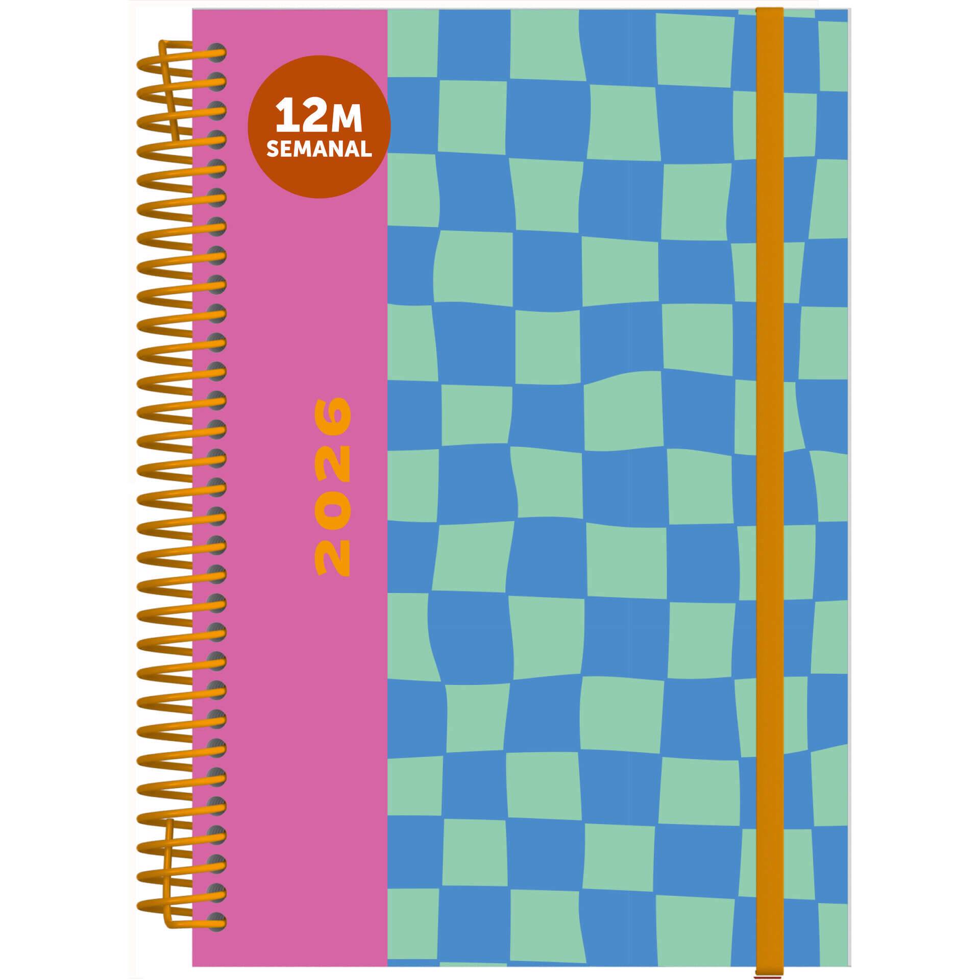 Agenda A5 2026 Espiral 12 Meses (várias cores) Note! - 1 un ...