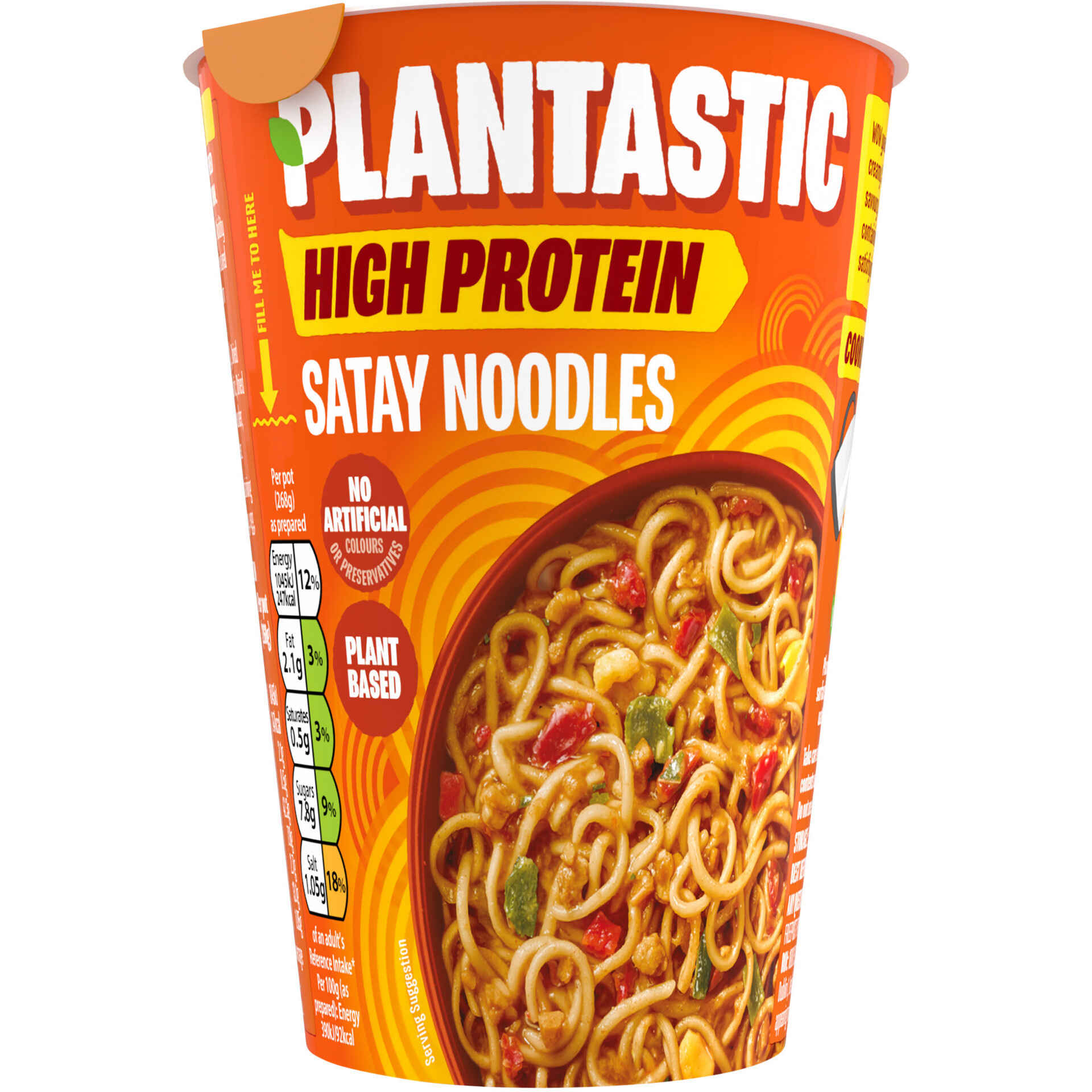 Noodles Satay Pimento Vermelho Plantastic - emb. 68 gr | Continente Online