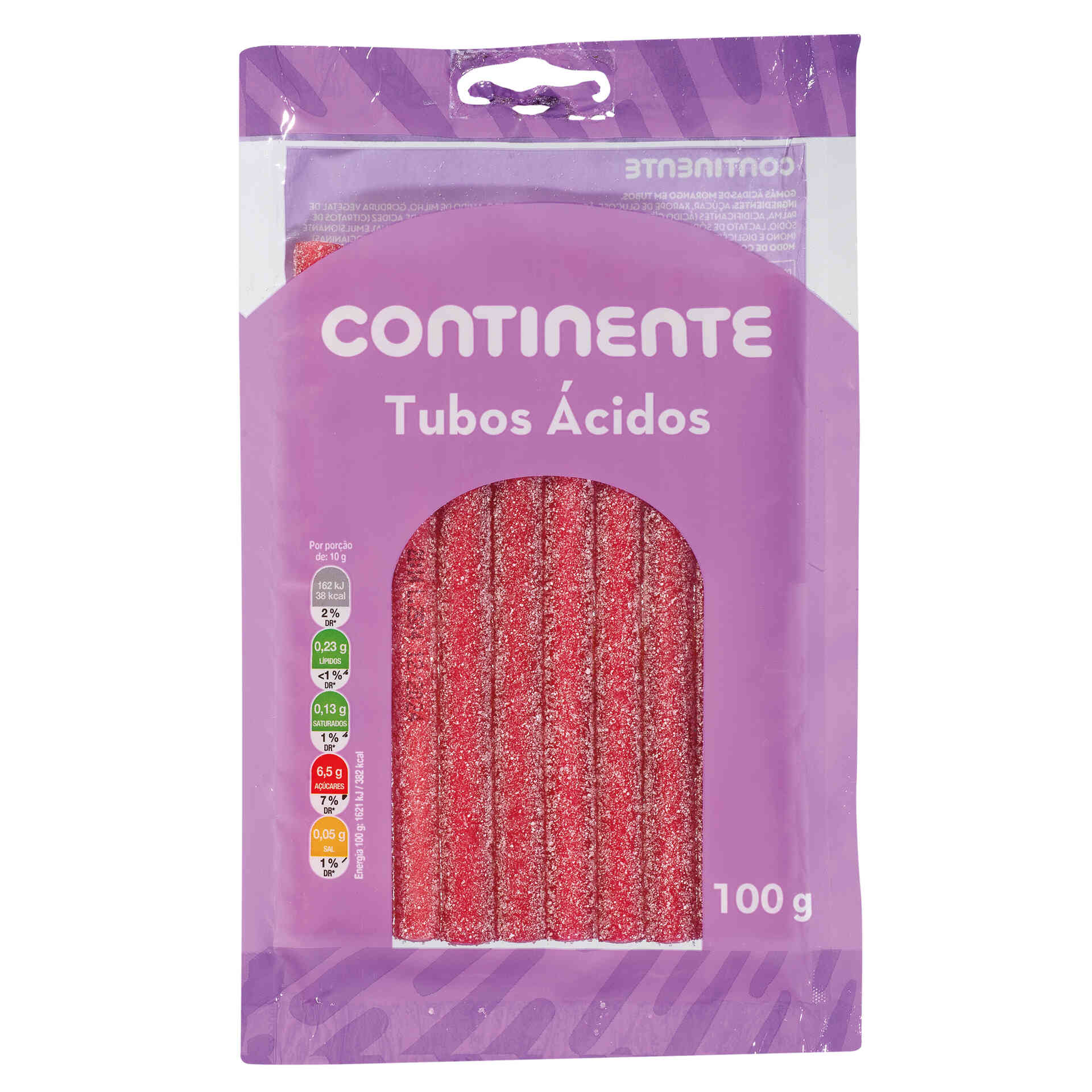 Gomas Ácidas Tubos Continente Infantil - emb. 100 gr | Continente Online