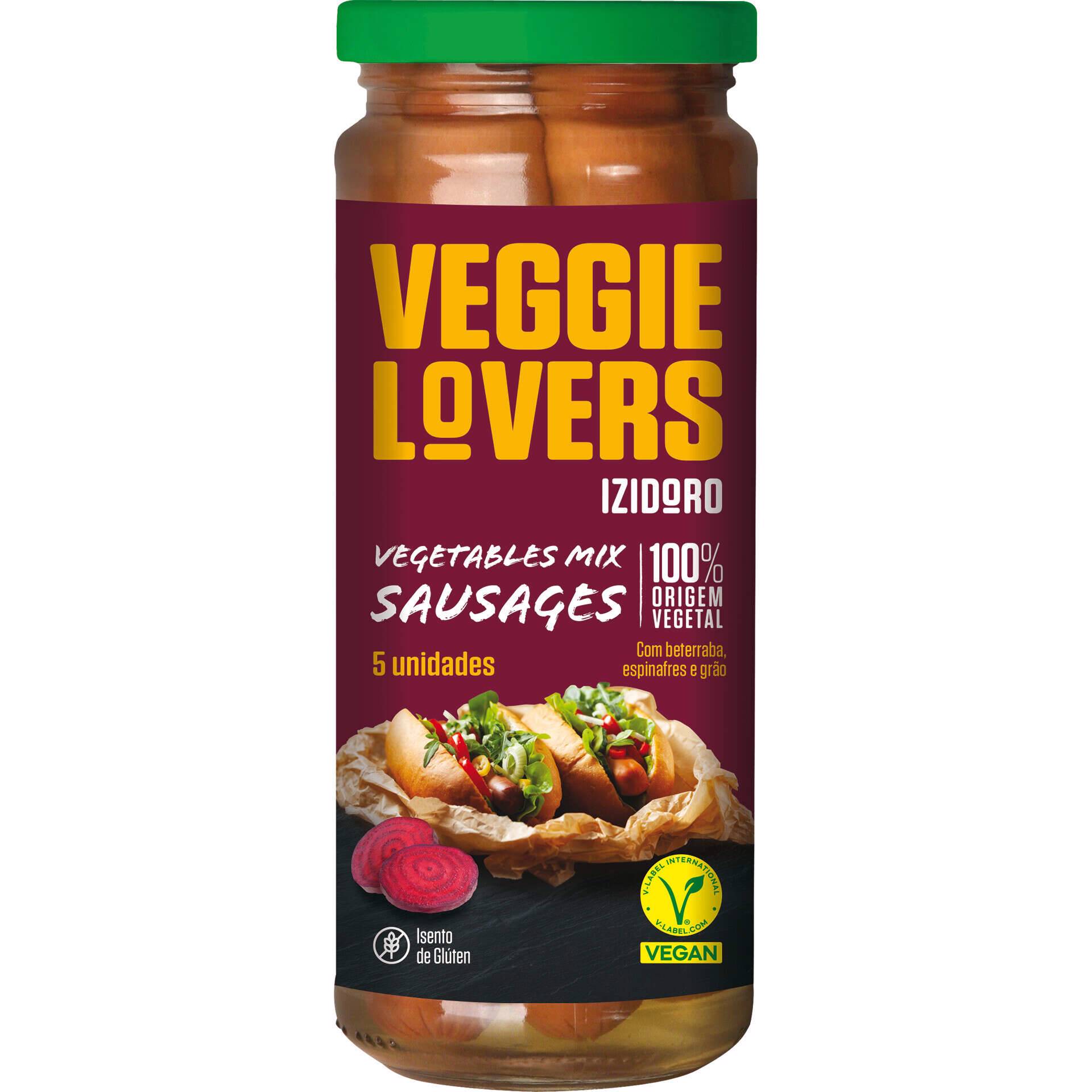 Salsicha Mix de Vegetais Vegan Izidoro | Continente Online