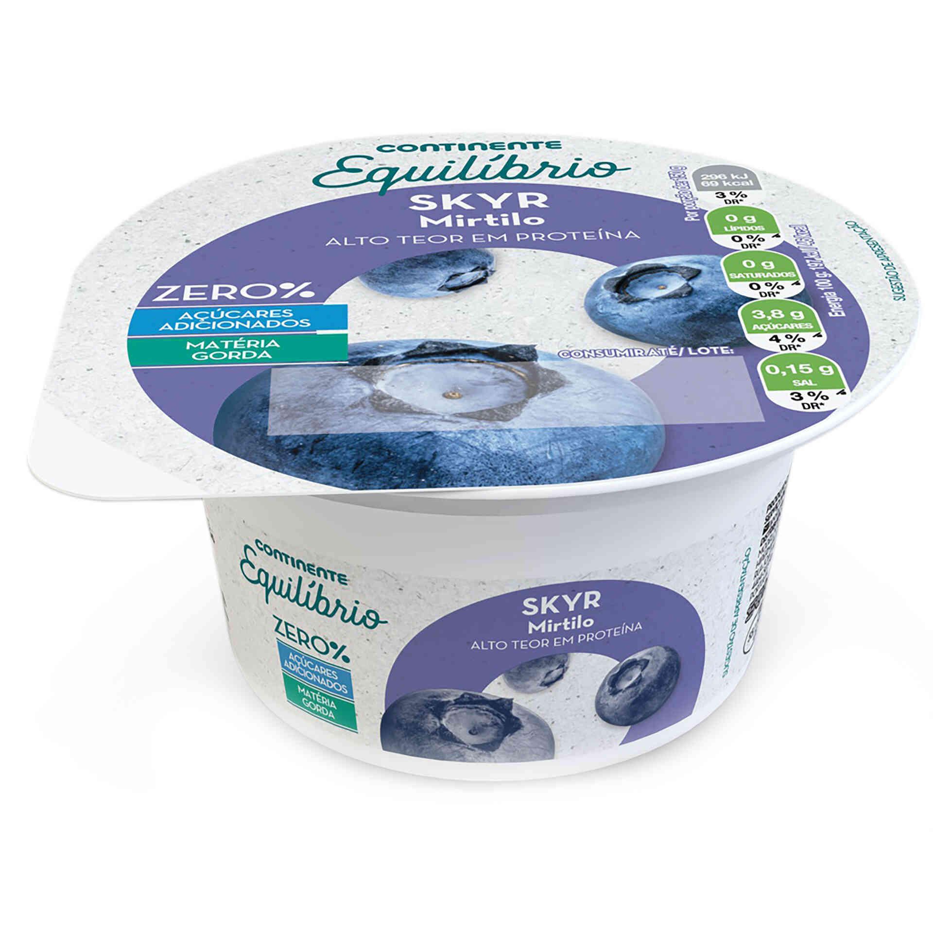 Iogurte Skyr Mirtilo Continente Equilíbrio - emb. 150 gr | Continente ...