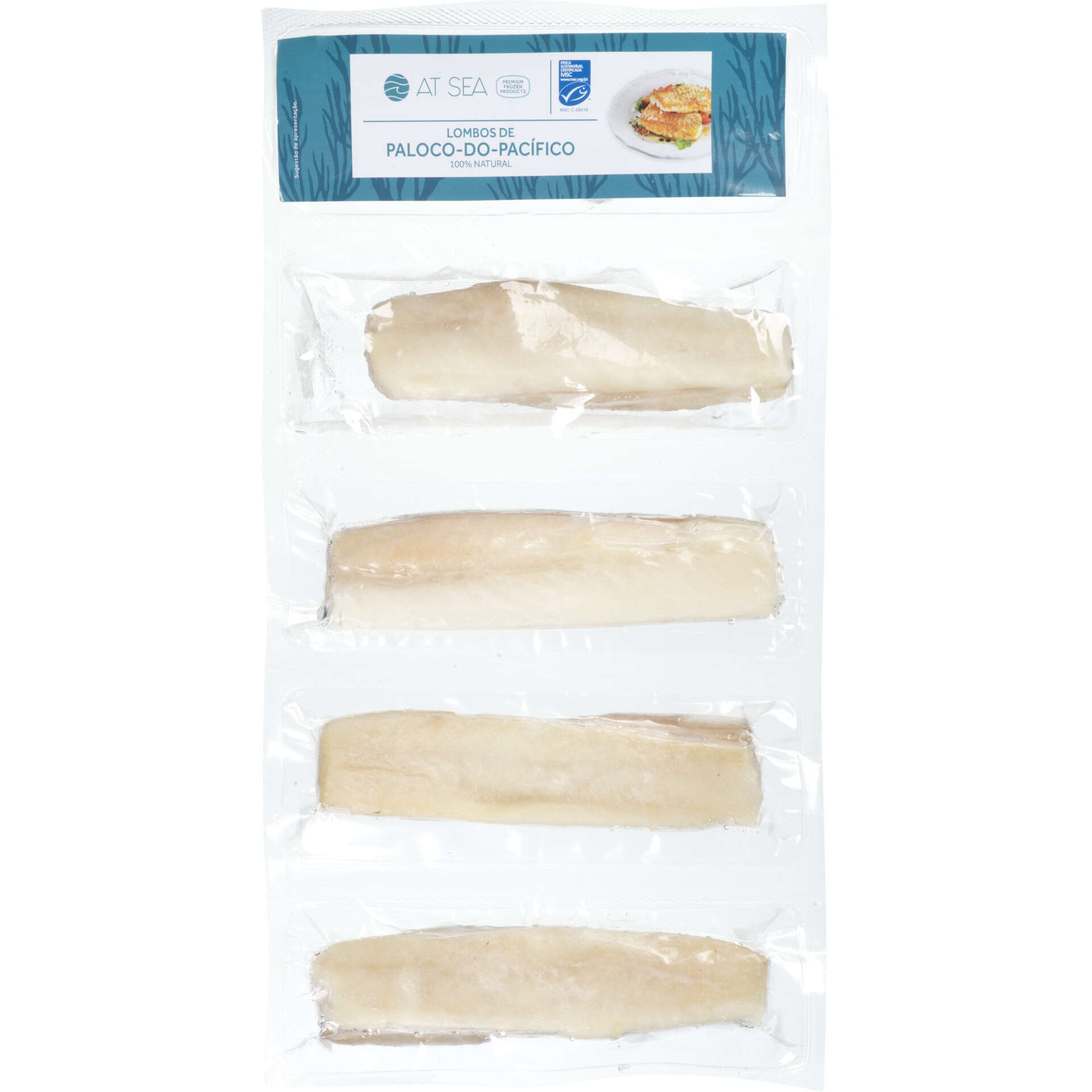 Lombos de Paloco do Pacífico Congelado At Sea - emb. 450 gr ...
