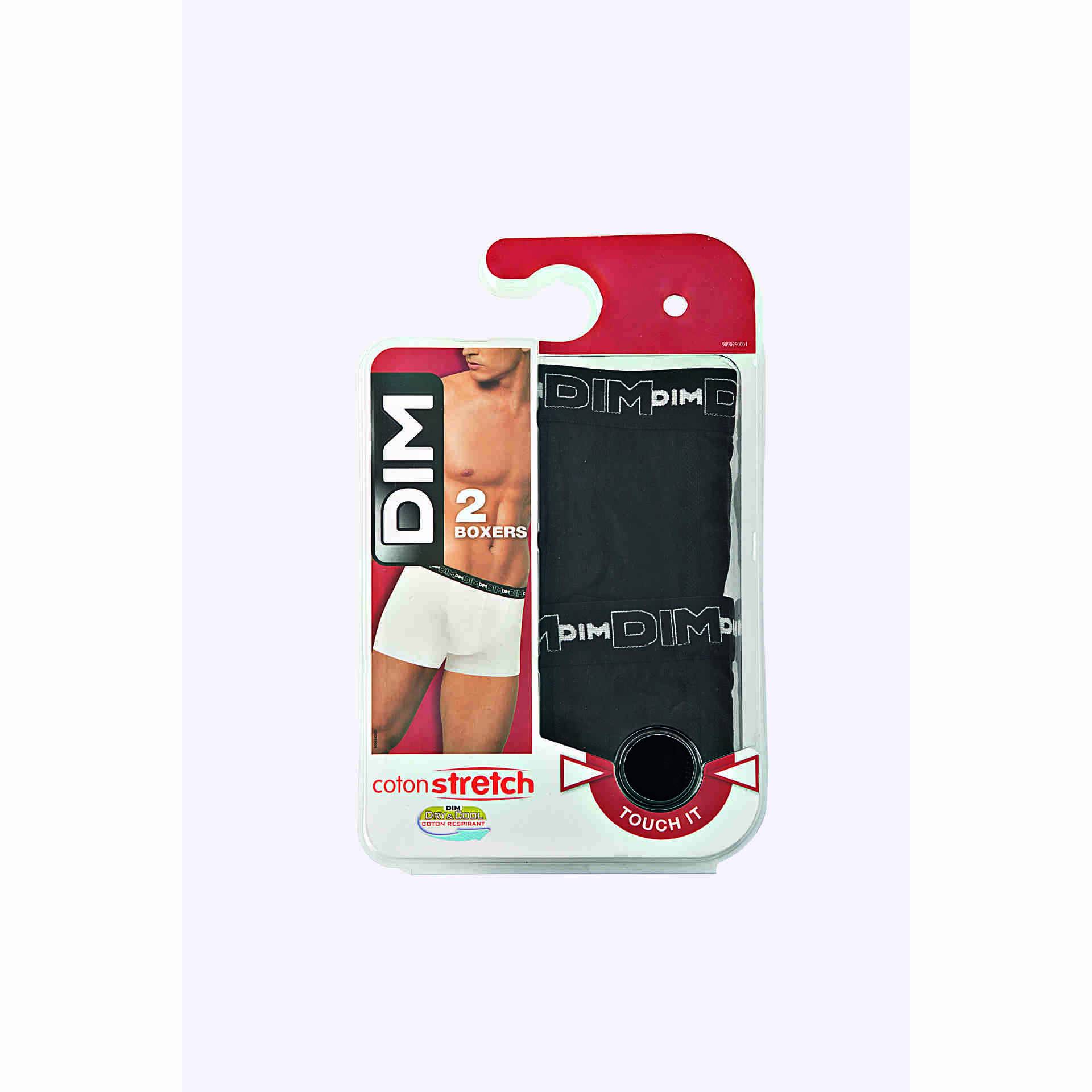 Conjunto 2 Boxers Ultra Confort Pretos Homem DIM - 1 un | Continente Online