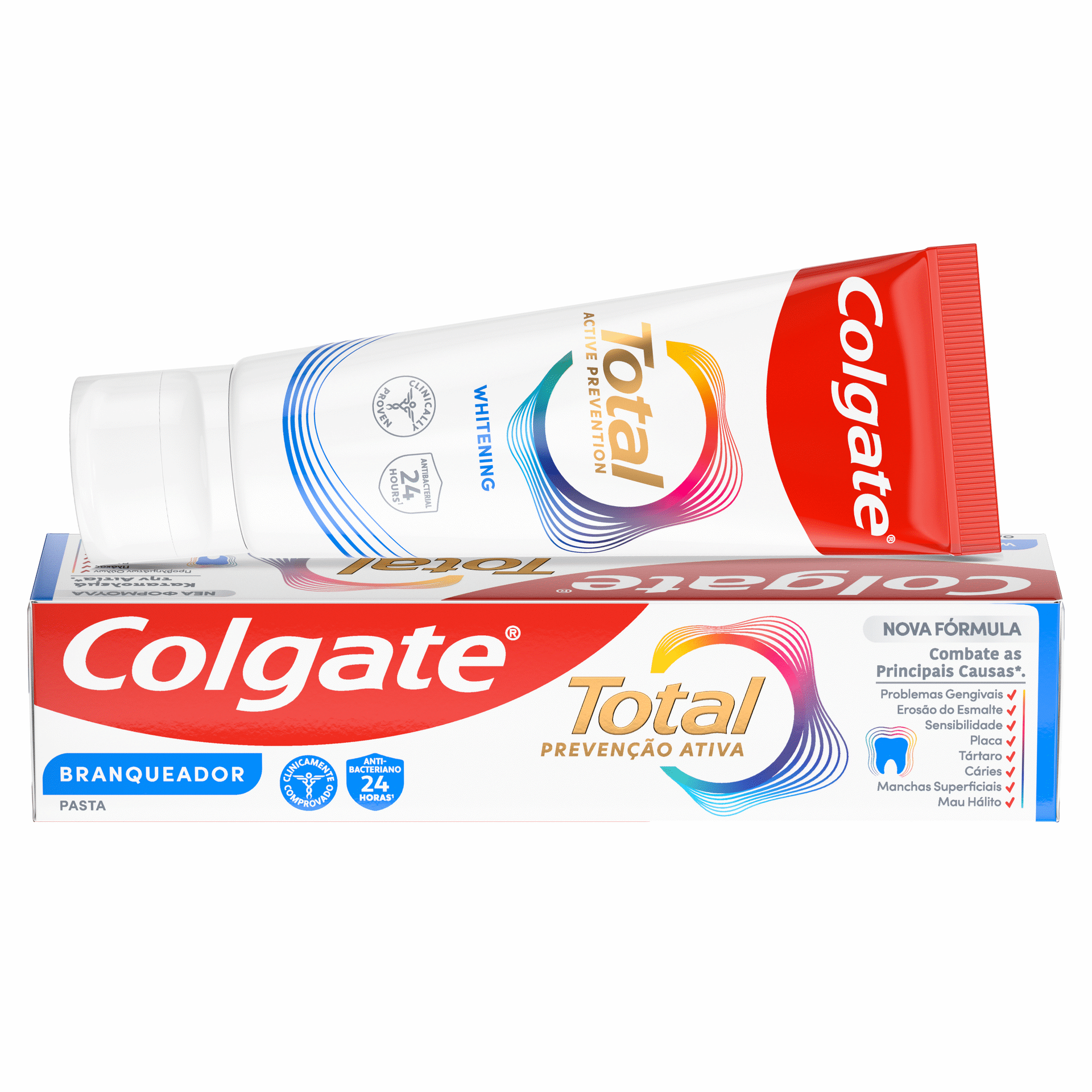 Pasta de Dentes Proteção Total Branqueadora - emb. 75 ml - Colgate ...