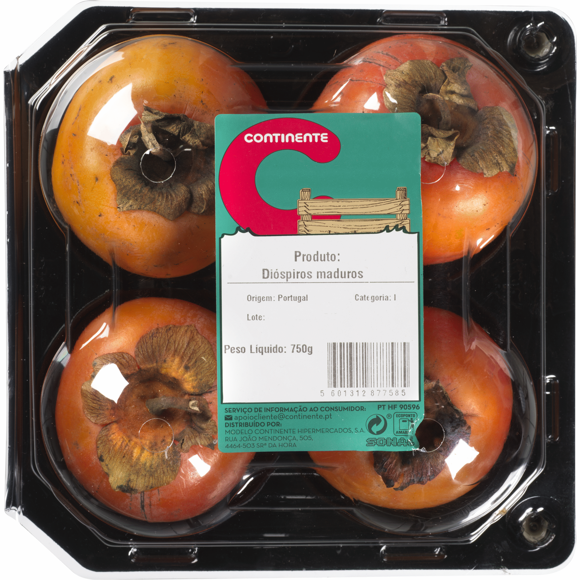 Dióspiro Maduro Continente - emb. 750 gr (4 un) | Continente Online