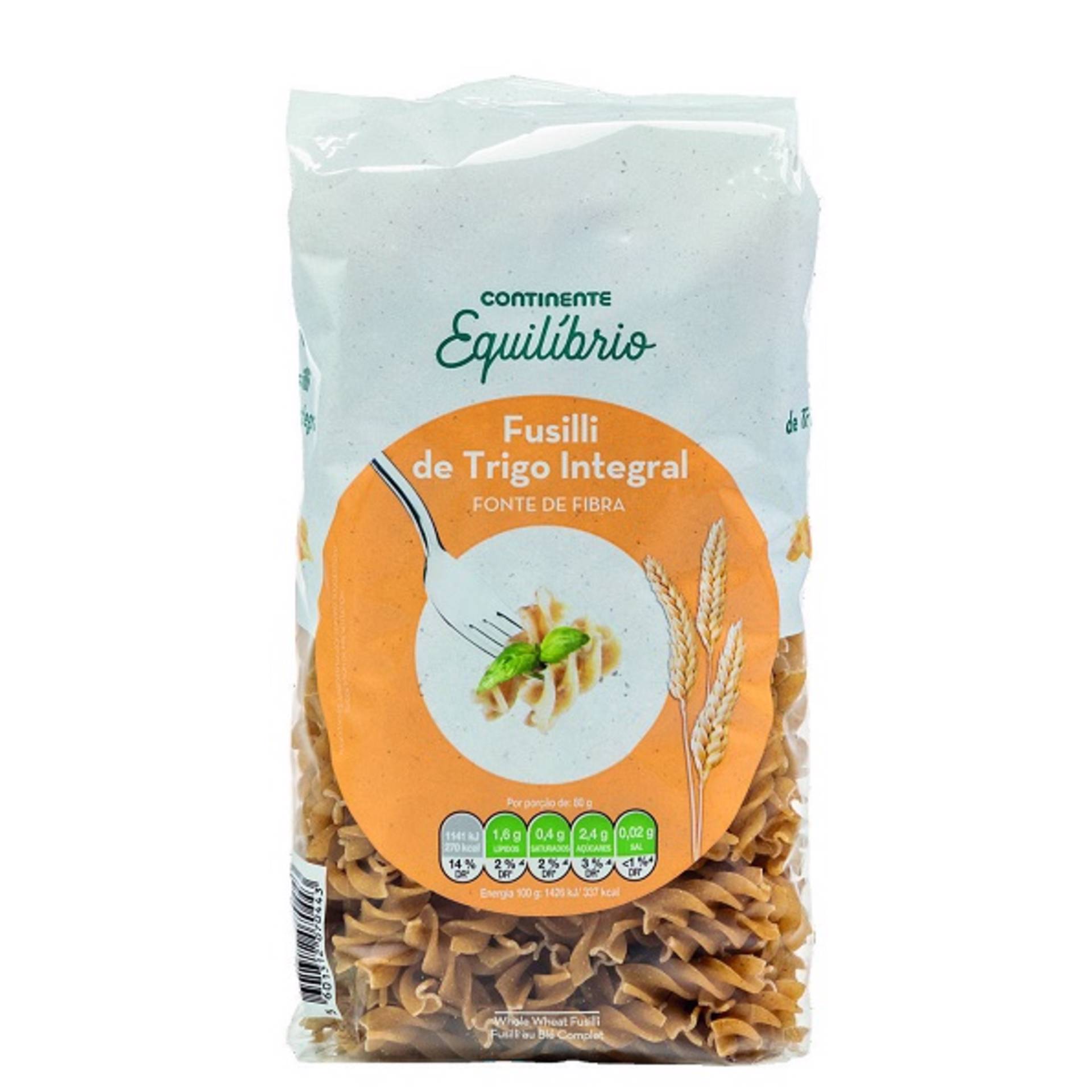 Massa Fusilli Integral Continente Equilíbrio | Continente Online