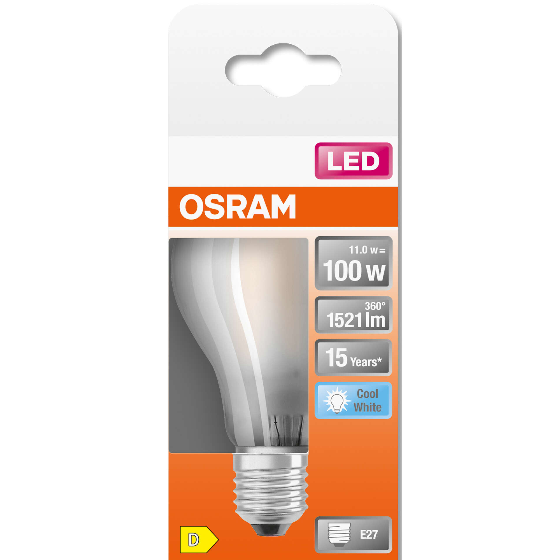 Lâmpada LED E27 4000K 100W