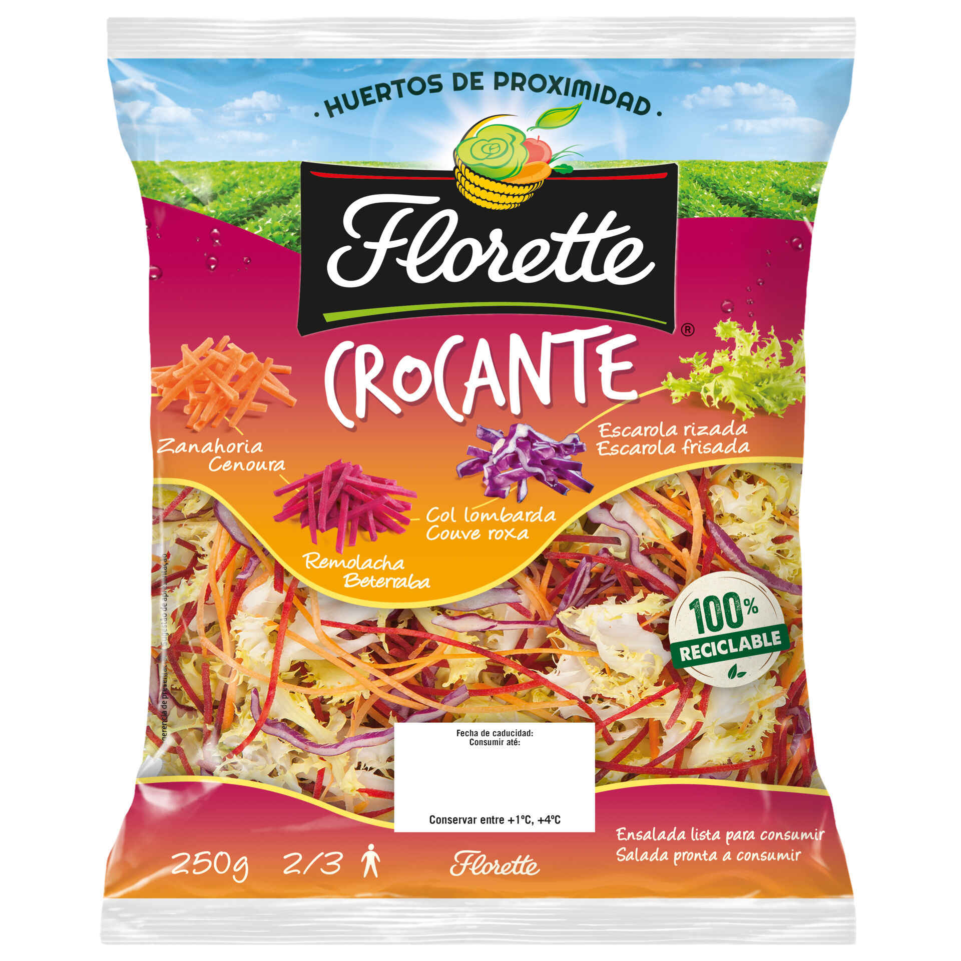 Salada Crocante Florette - emb. 250 gr | Continente Online